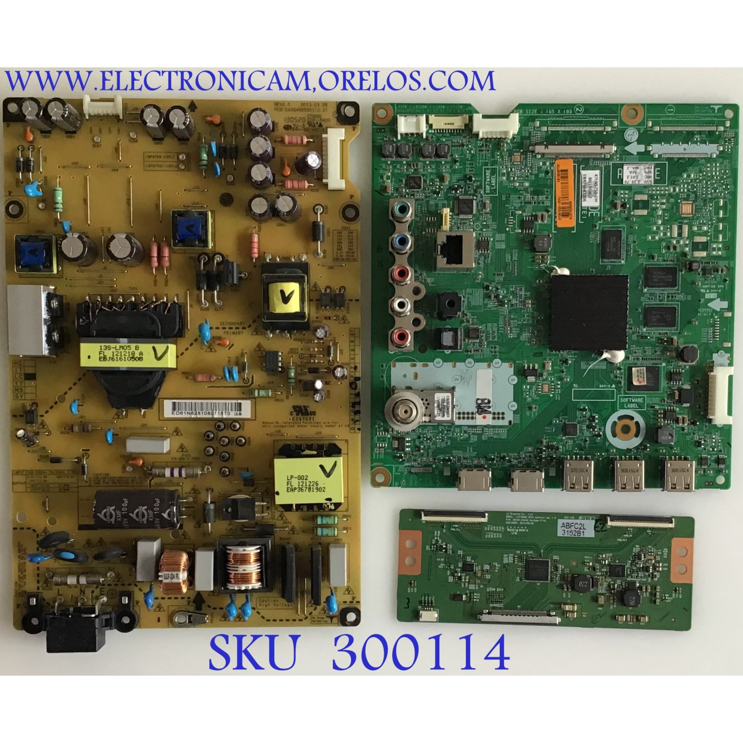 KIT DE TARJETAS PARA TV LG / MAIN EBT62387751 / EAX64872104(1.0 ...