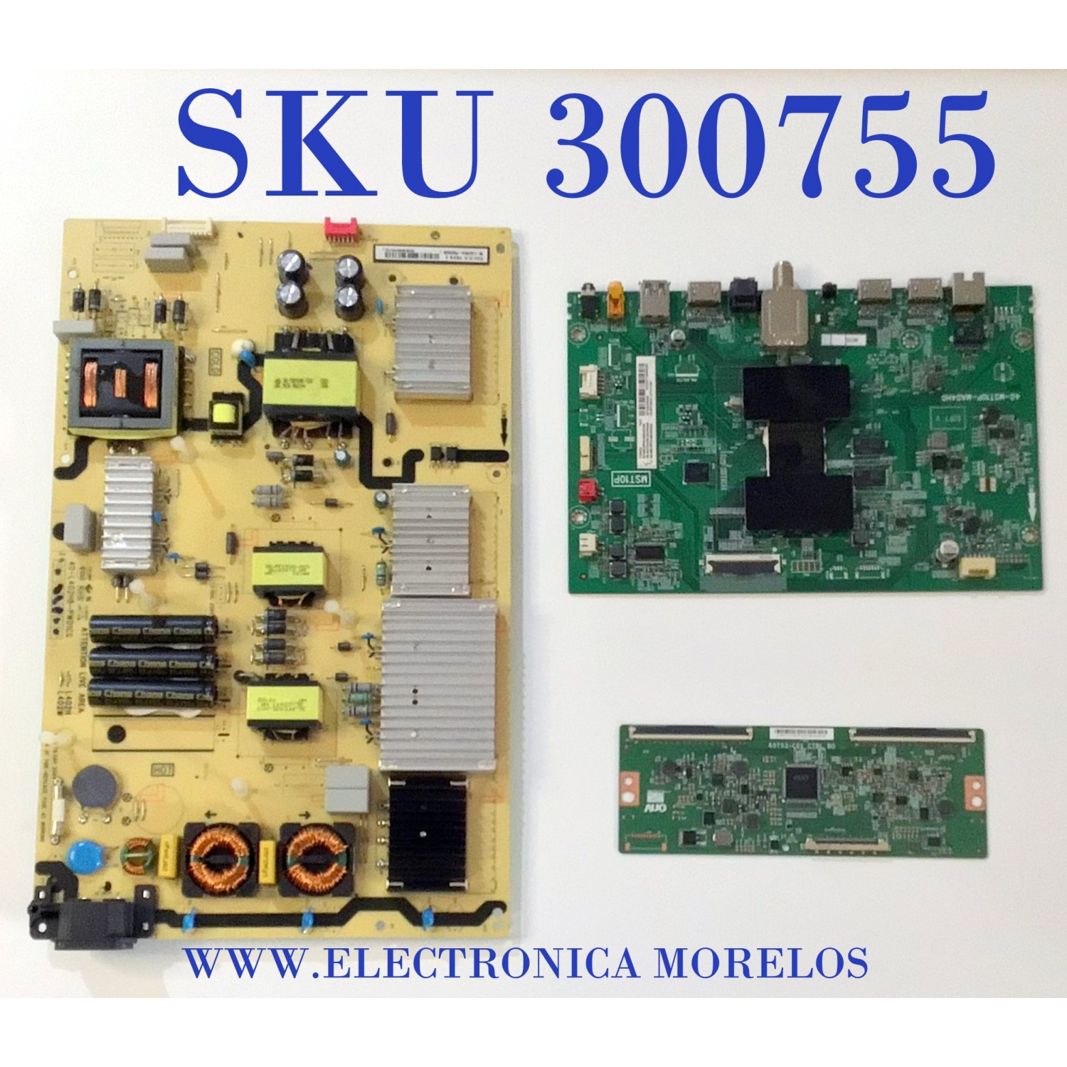 KIT DE TARJETAS PARA TV TCL NUM DE PARTE 75S425 / MAIN 08-AU75CUN ...