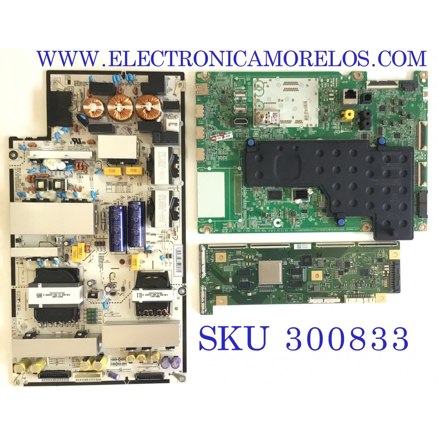 KIT DE TARJETAS PARA TV LG / MAIN EBT66416903 / EAX69049007 / FUENTE ...