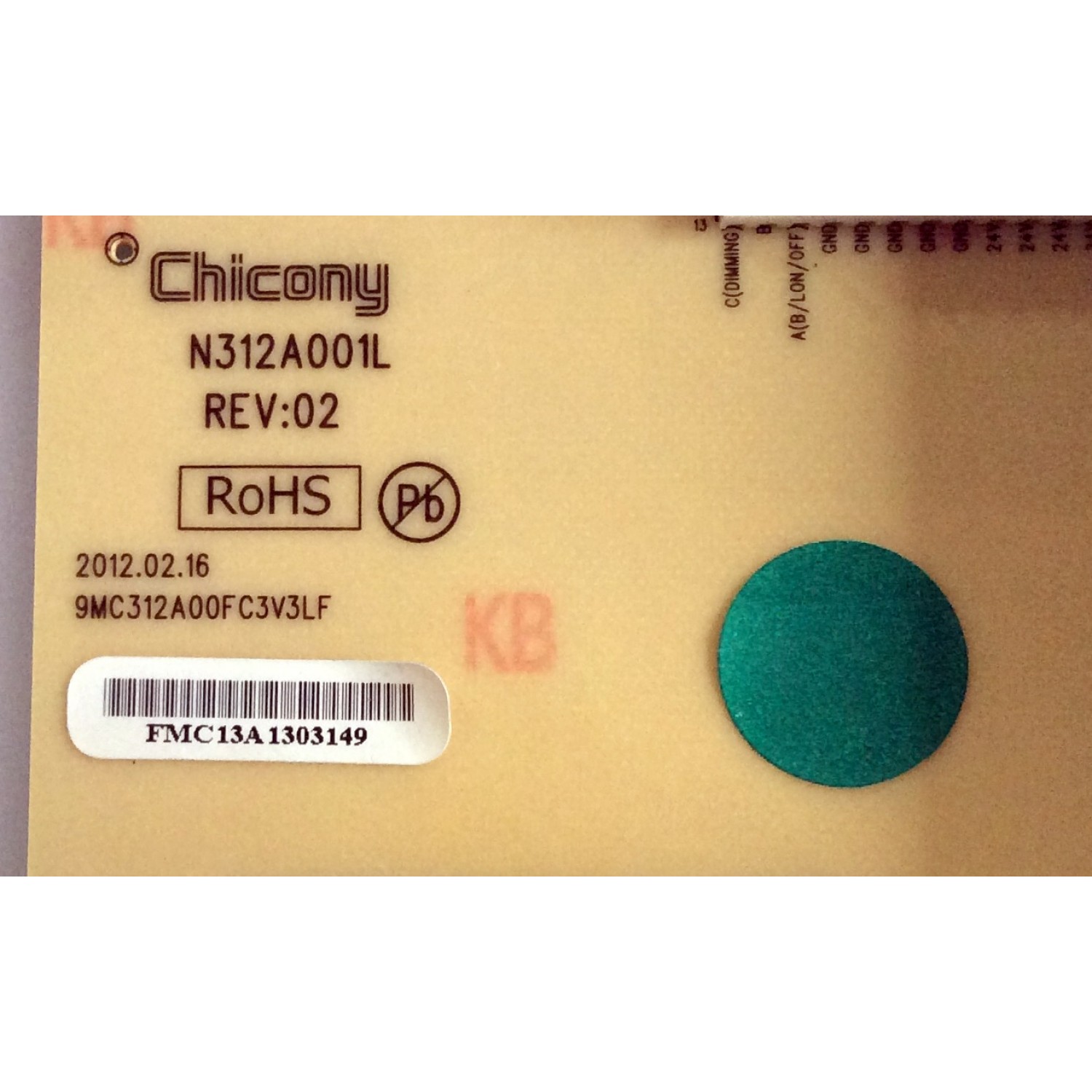 FUENTE DE PODER / VIZIO 0500-0513-1140 / N312A001L / 050005131140 ...