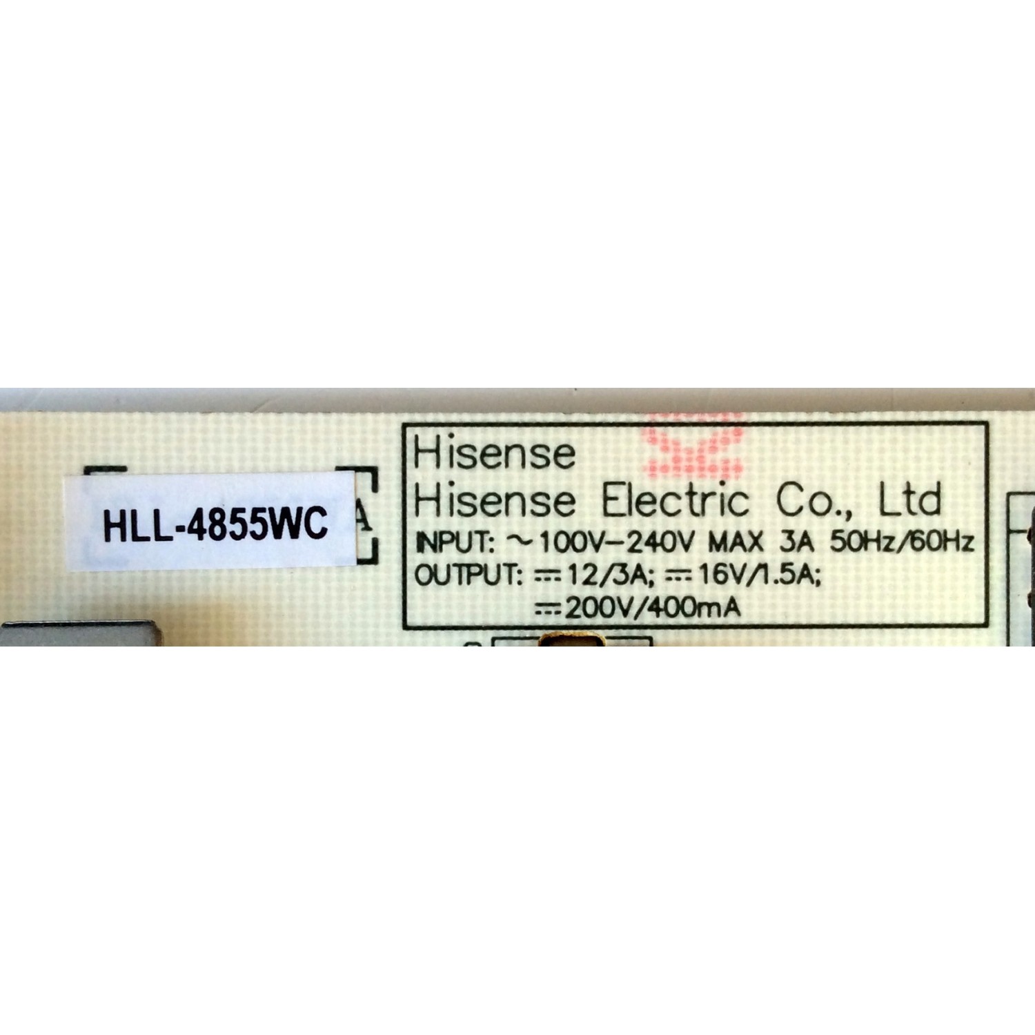 FUENTE DE PODER ORIGINAL PARA TV HISENSE / NUMERO DE PARTE 171496 ...