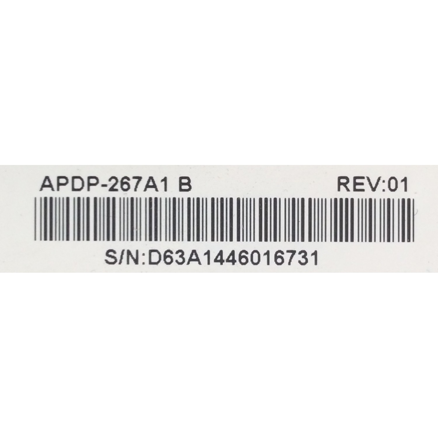 FUENTE DE PODER / SHARP RUNTKB256WJQZ / APDP-267A1 B / APDP-267A1 ...