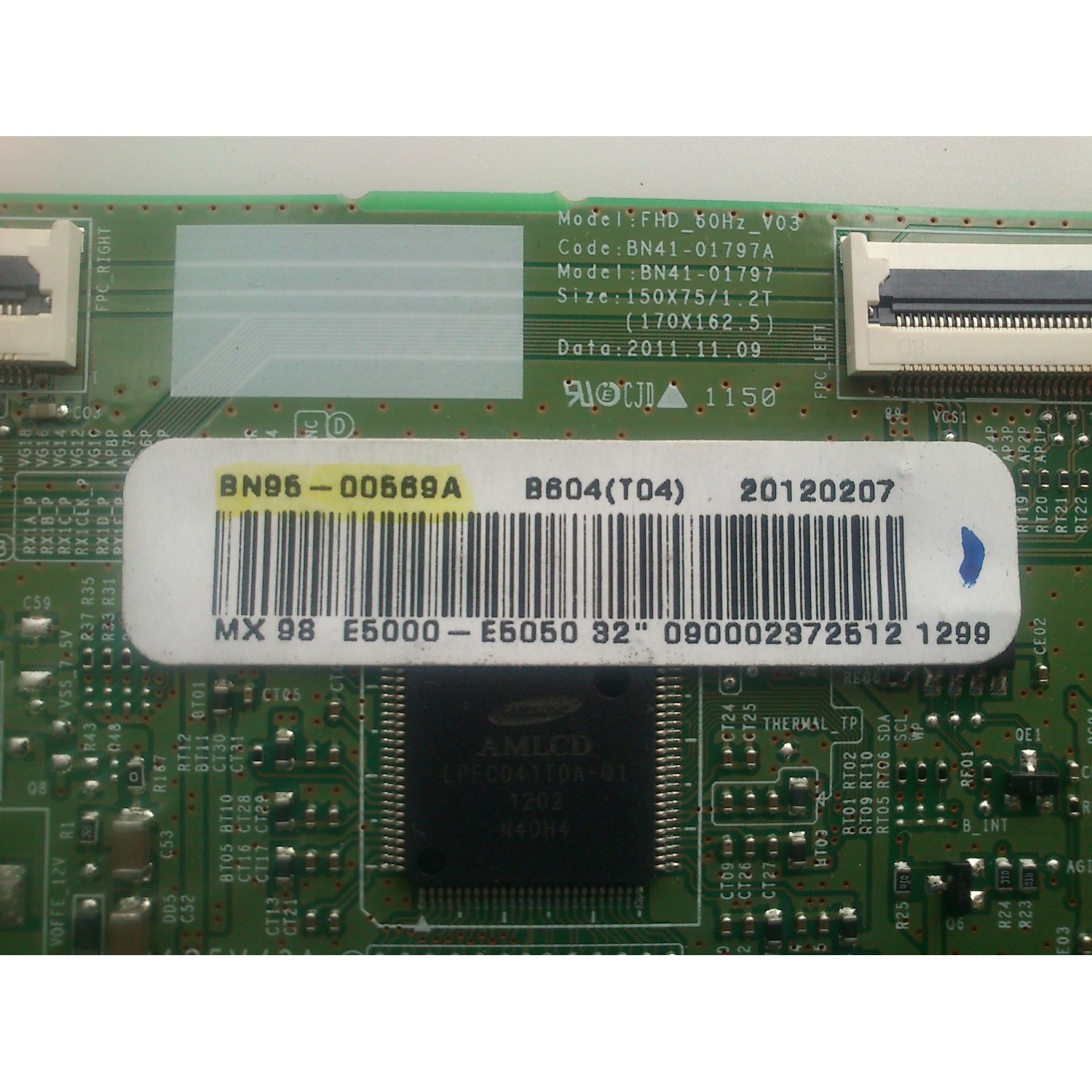 T-CON / SAMSUNG BN95-00569A UN32EH5000FXZA / UN32EH5300FXZABN95-00569A ...