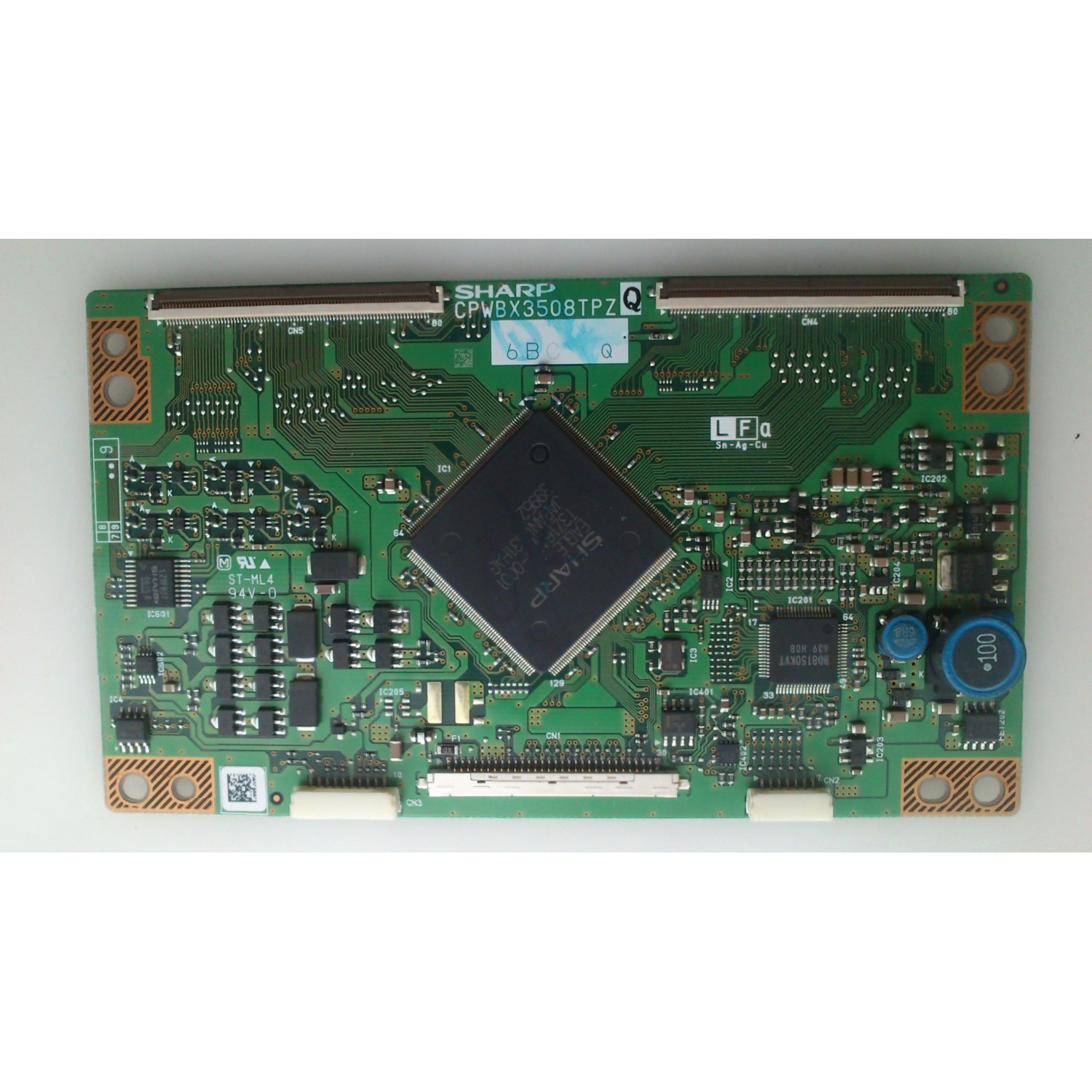 T-CON / SHARP CPWBX3508TPZQ / PANEL LK370T3LZ5BW / MODELOS LC3760N / LC ...