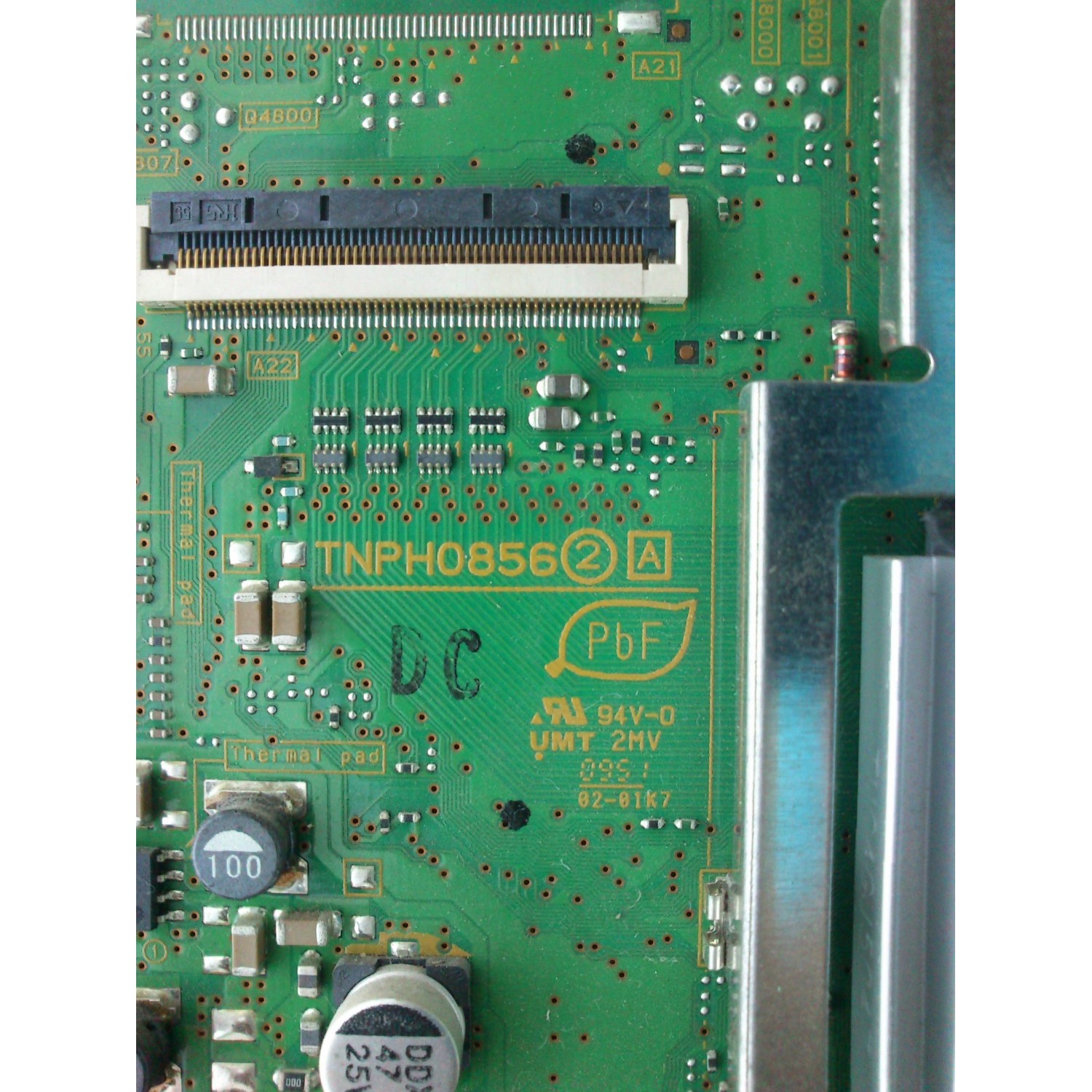 MAIN PANASONIC / TNPH0856DC / TNPH0856 / PANEL AX080A076G / MODELOS TC ...