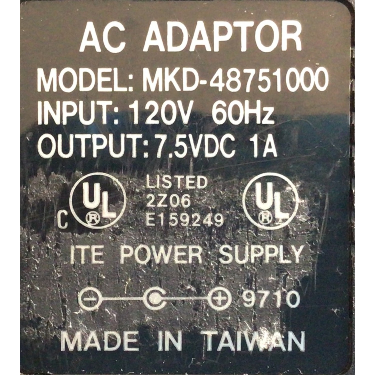 CARGADOR / ADAPTADOR DE FUENTE DE ALIMENTACION AC ADAPTOR / VCA-VCD ...