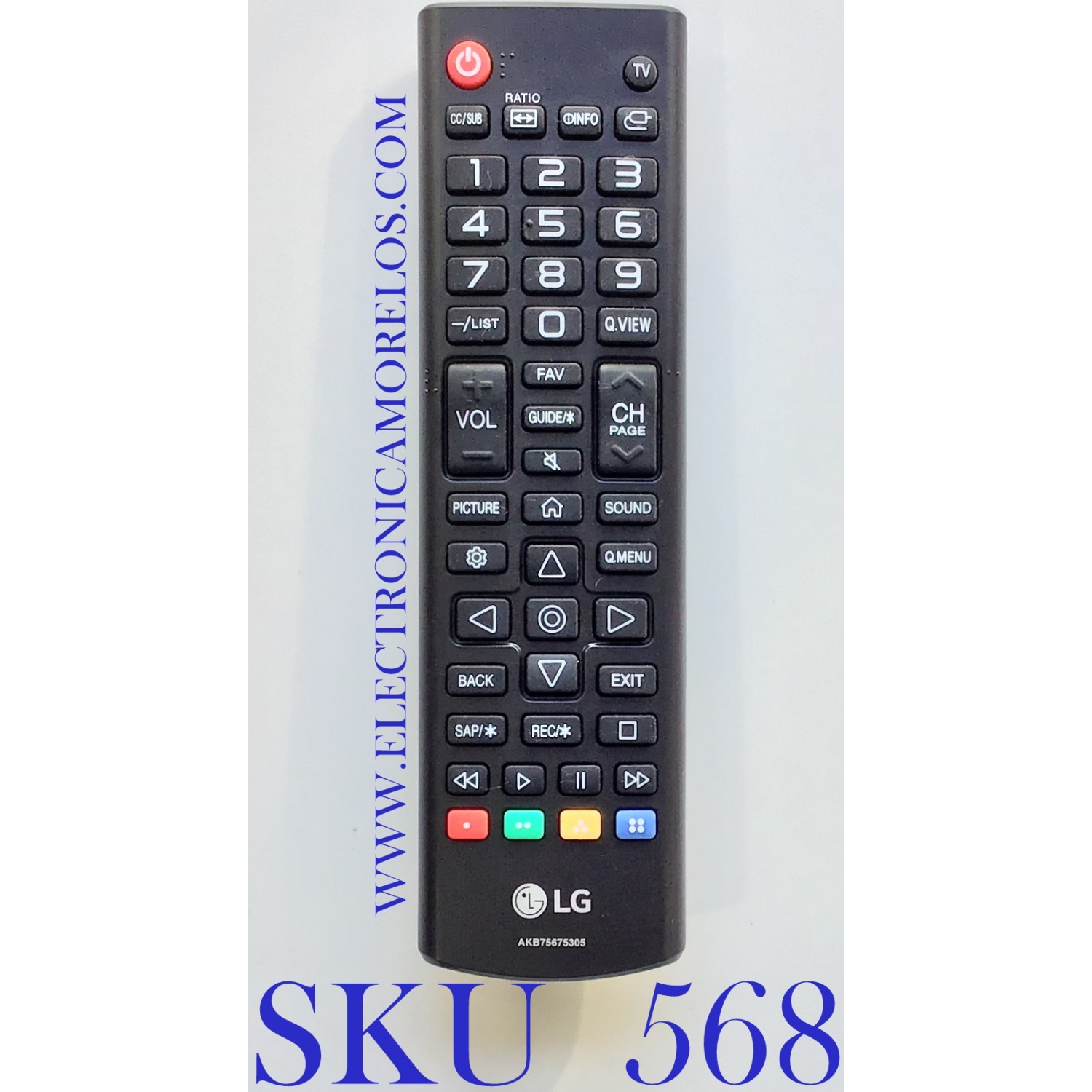 CONTROL REMOTO PARA LG SMART TV AKB75675305 / B219 / MODELOS 50UH5500 ...