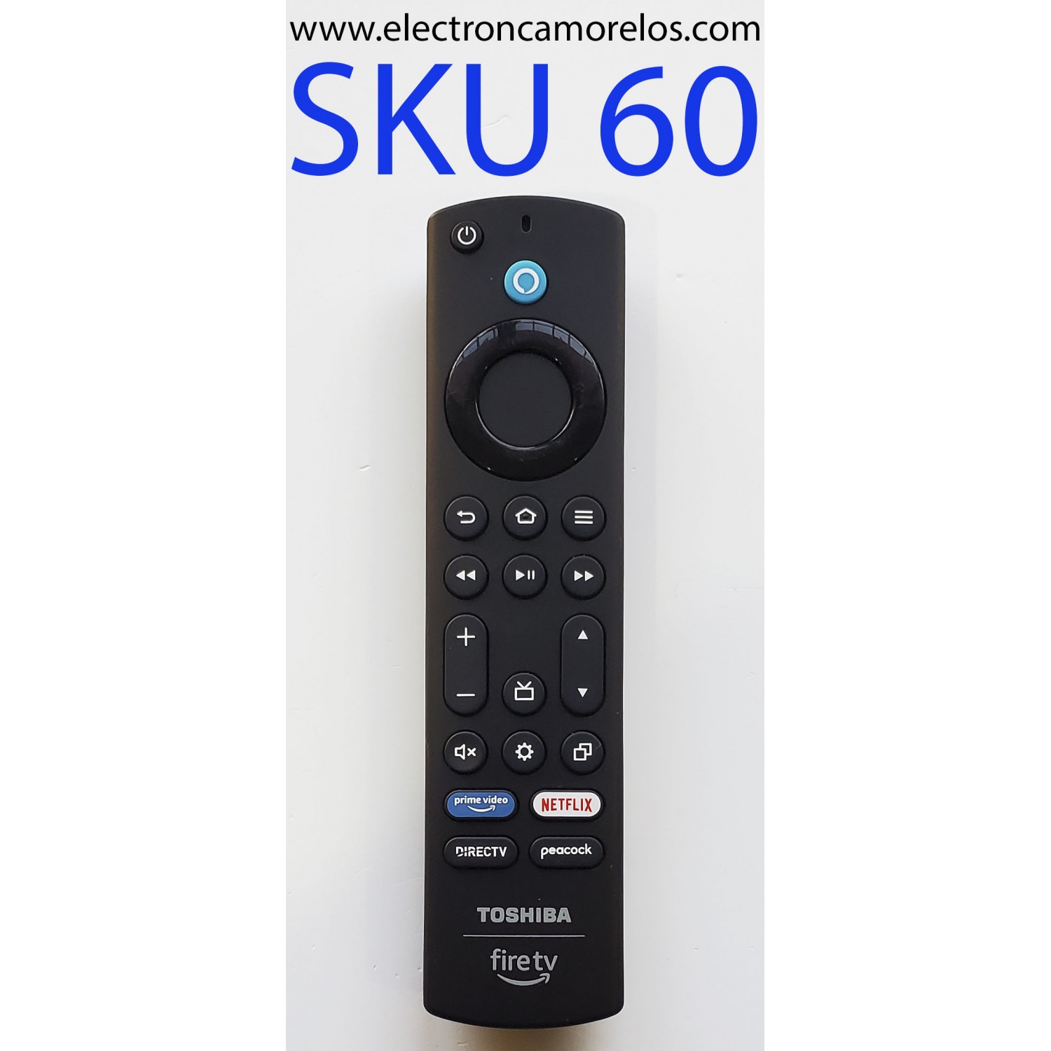 CONTROL REMOTO TOSHIBA FIRE TV. ORIGINAL CON COMANDO DE VOZ PARA SMART ...