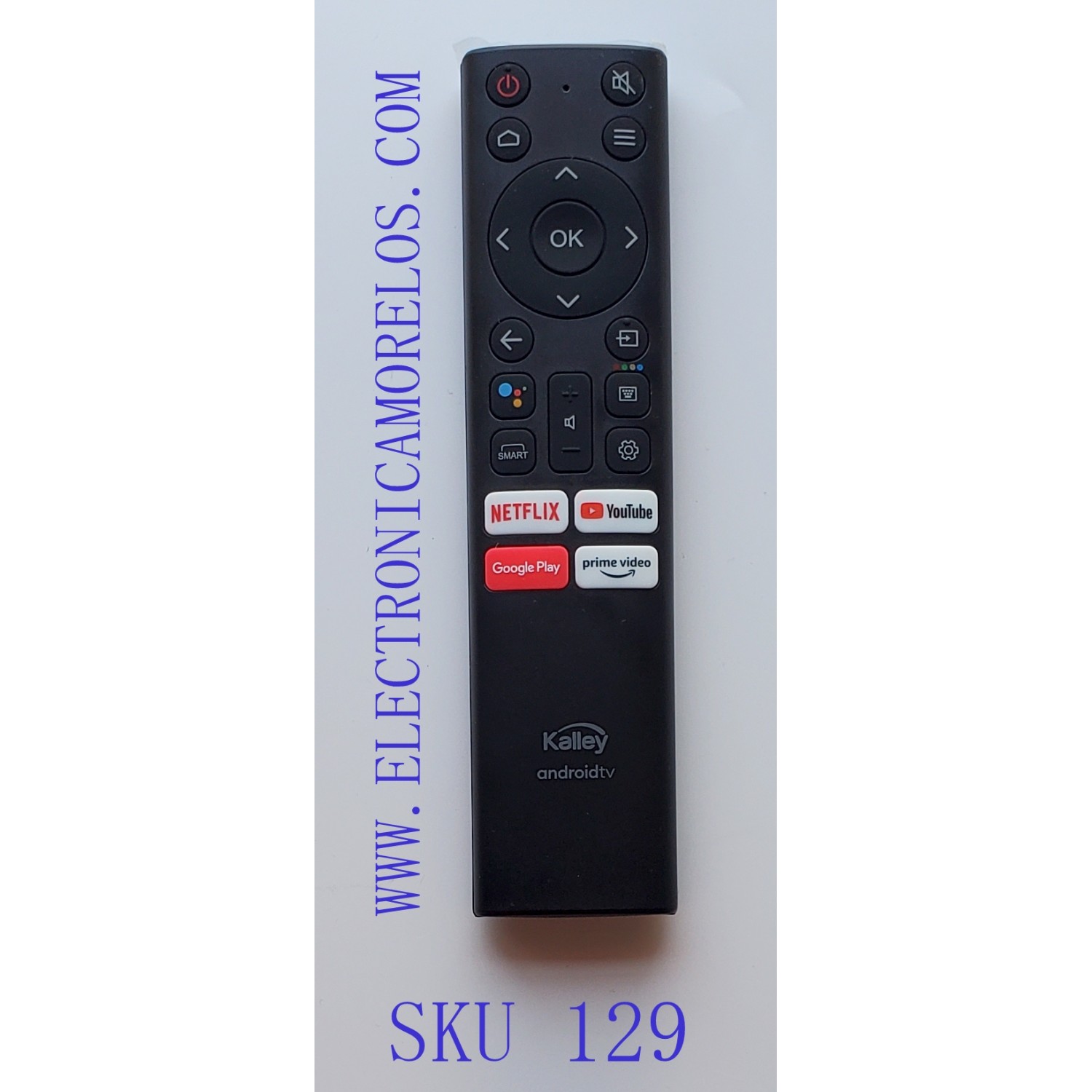 CONTROL REMOTO ORIGINAL PARA SMART TV KALLEY ANDROID COMANDO DE VOZ ...