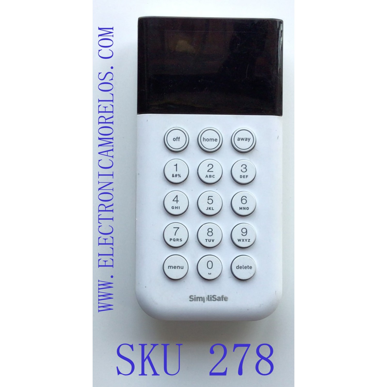 CONTROL REMOTO PARA SISTEMA DEL HOGAR SIMPLISAFE / NUMERO DE PARTE U9K ...