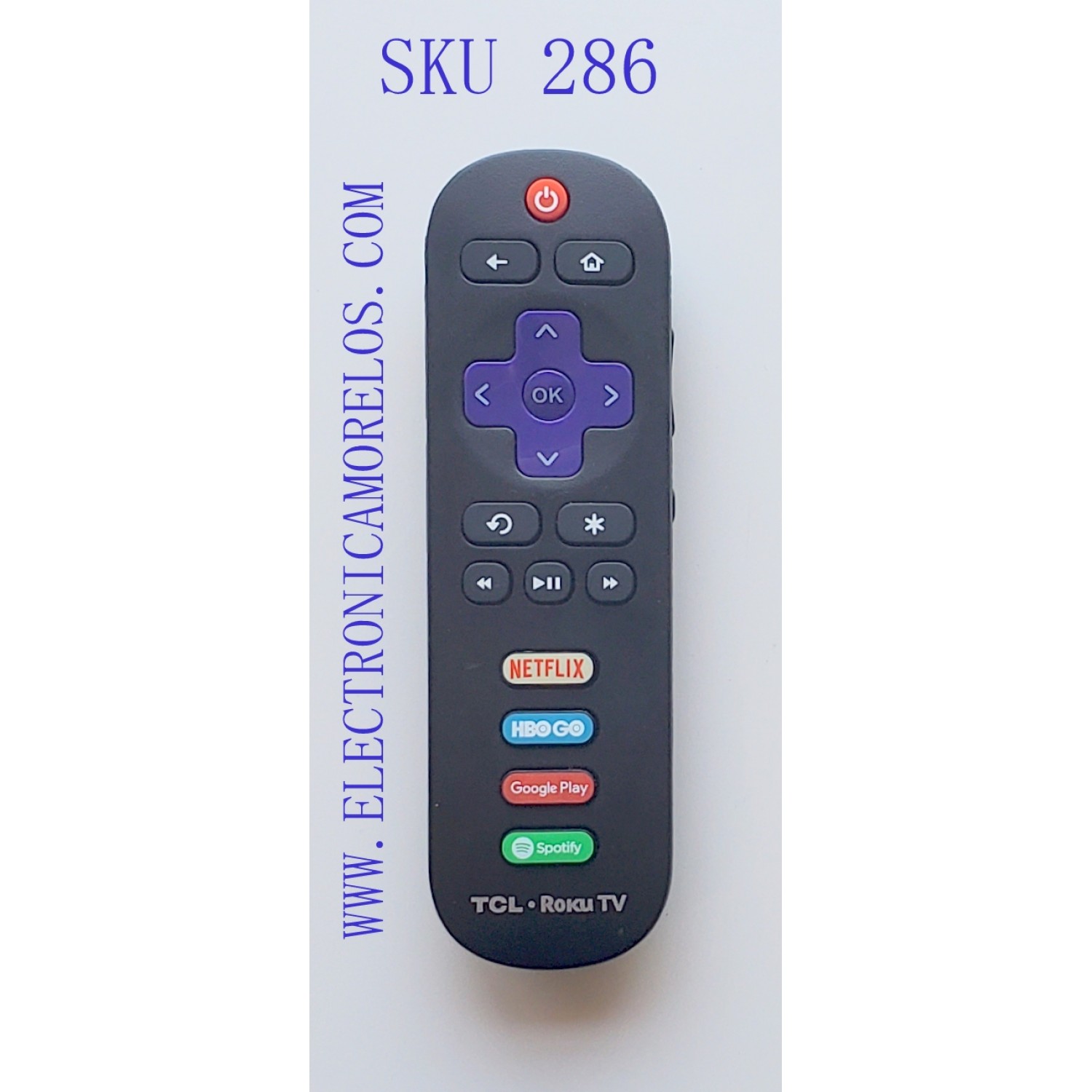 CONTROL REMOTO NUEVO PARA SMART TV TCL ROKU (( ORIGINAL )) / NUMERO DE ...
