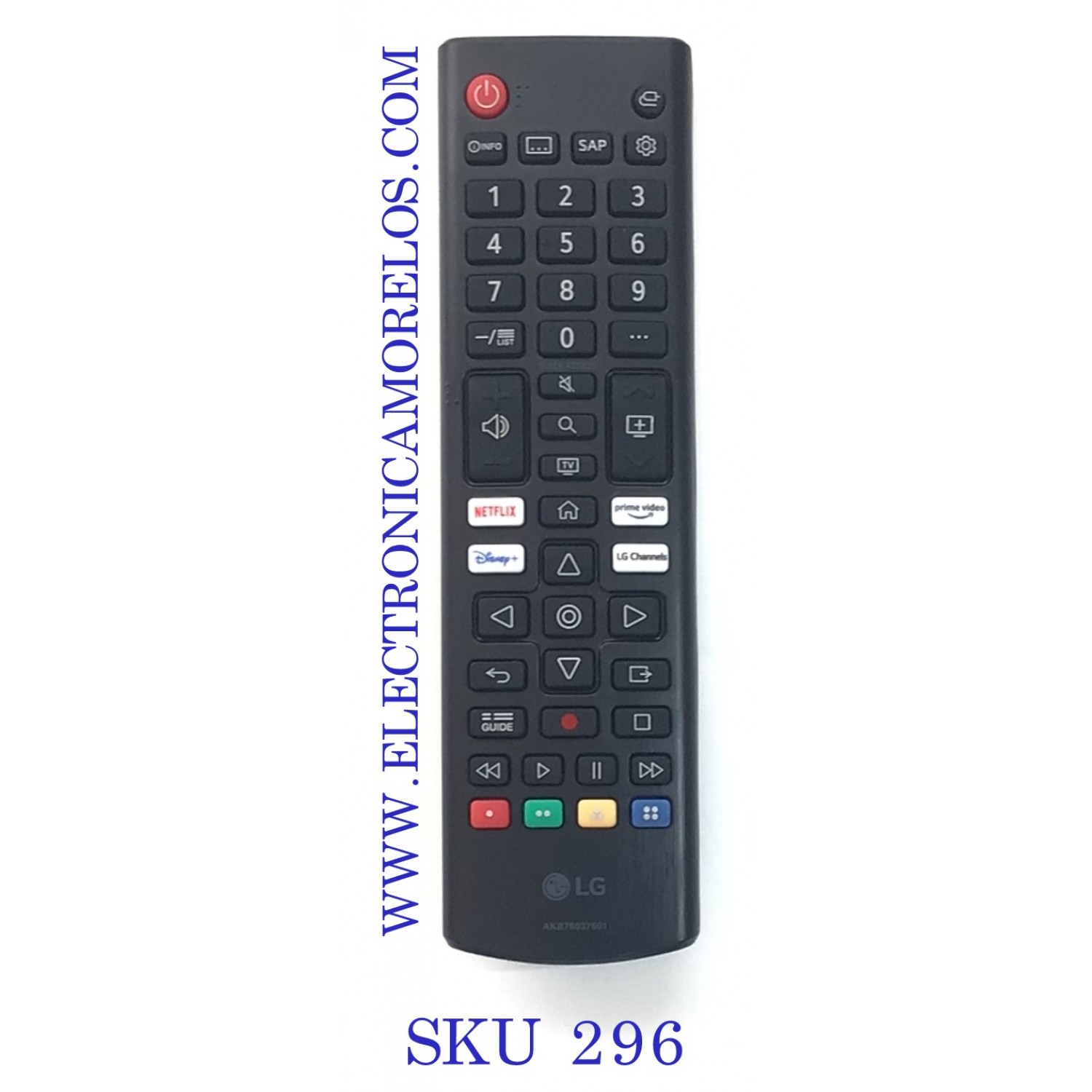 CONTROL REMOTO PARA SMART TV LG “NUEVO“ / NUMERO DE PARTE AKB76037601 ...