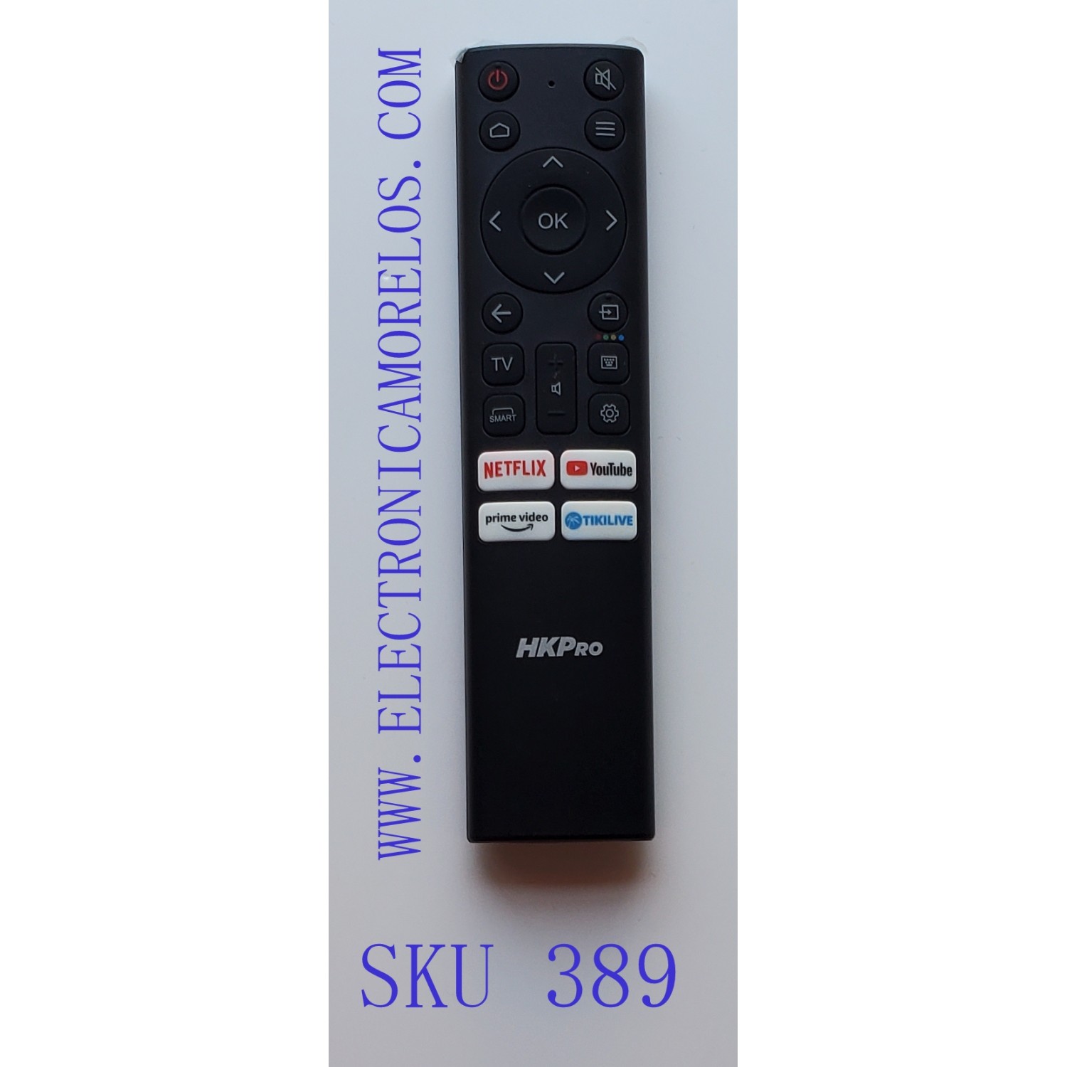 CONTROL REMOTO ORIGINAL PARA SMART TV HKPRO ((NUEVO)) / NUMERO DE PARTE ...