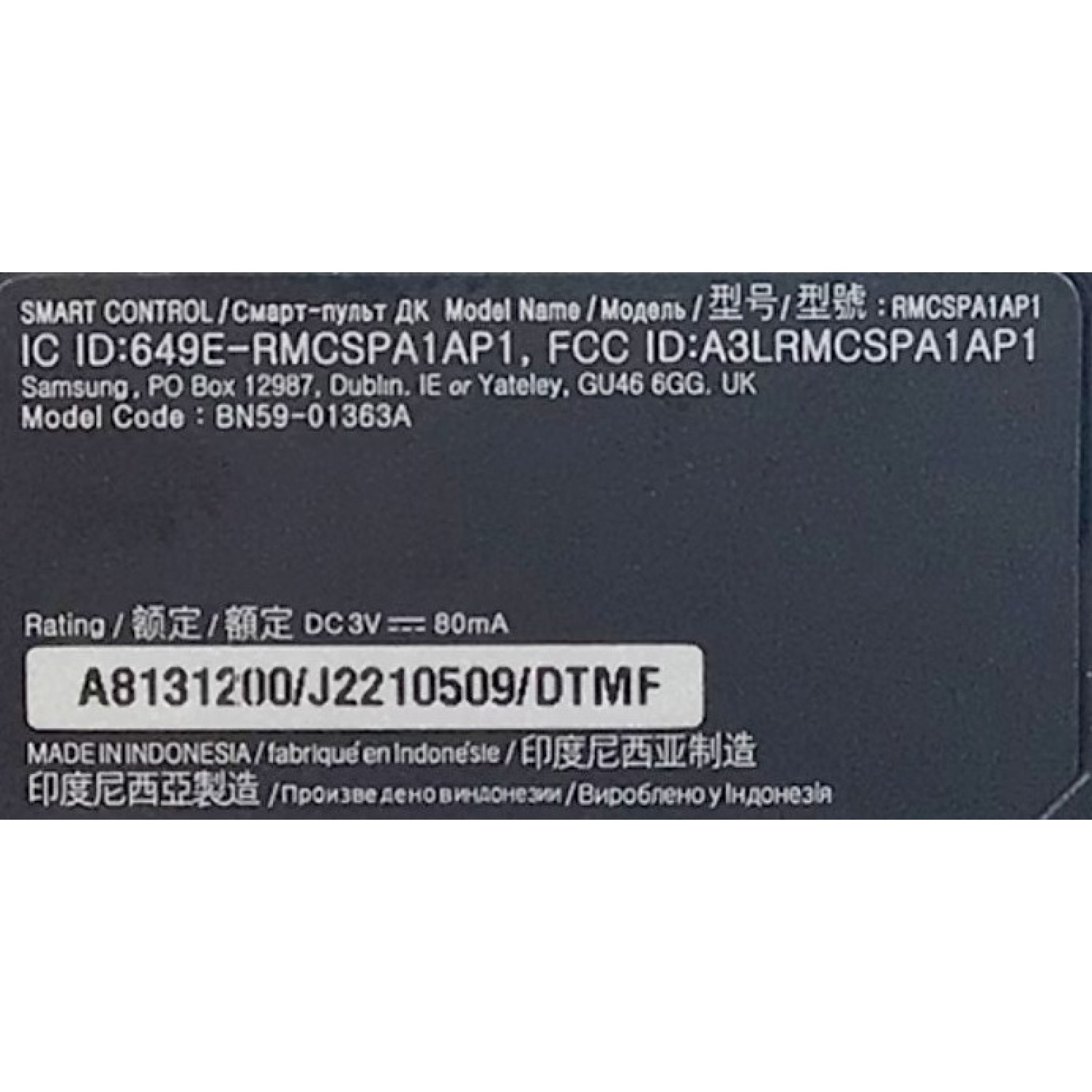 CONTROL REMOTO PARA SMART TV SAMSUNG ORIGINAL CON COMANDO DE VOZ ...