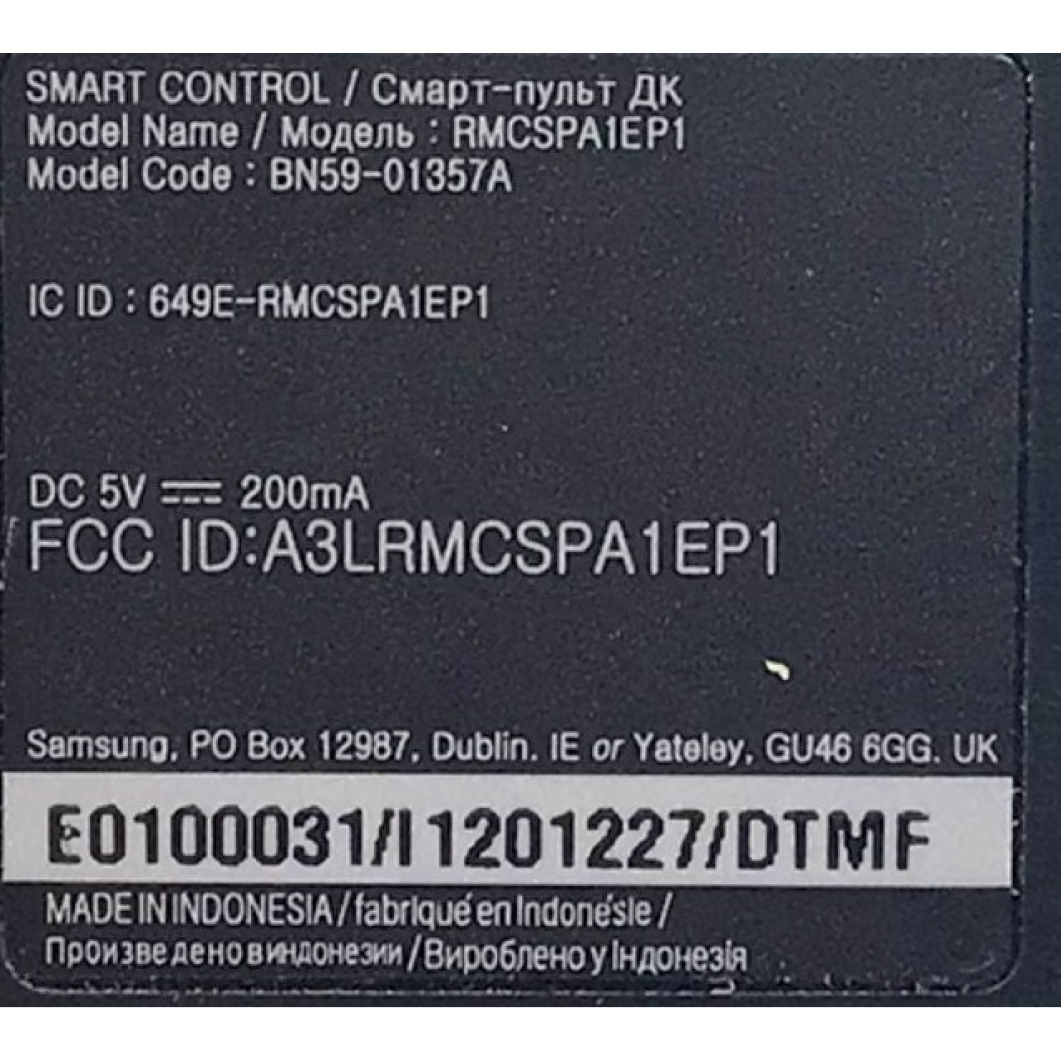 CONTROL PARA SMART TV SAMSUNG CON COMANDO DE VOZ A DISTANCIA RECARGABLE ...