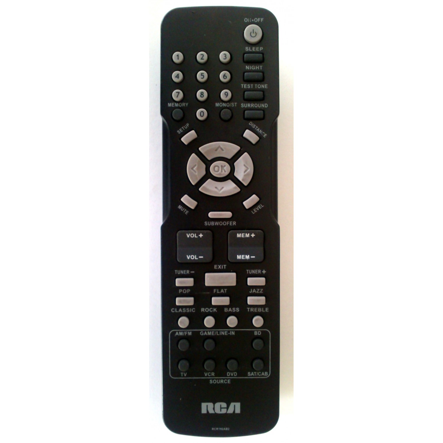 CONTROL REMOTO / RCA RCR192AB2 MODELO RTD3131