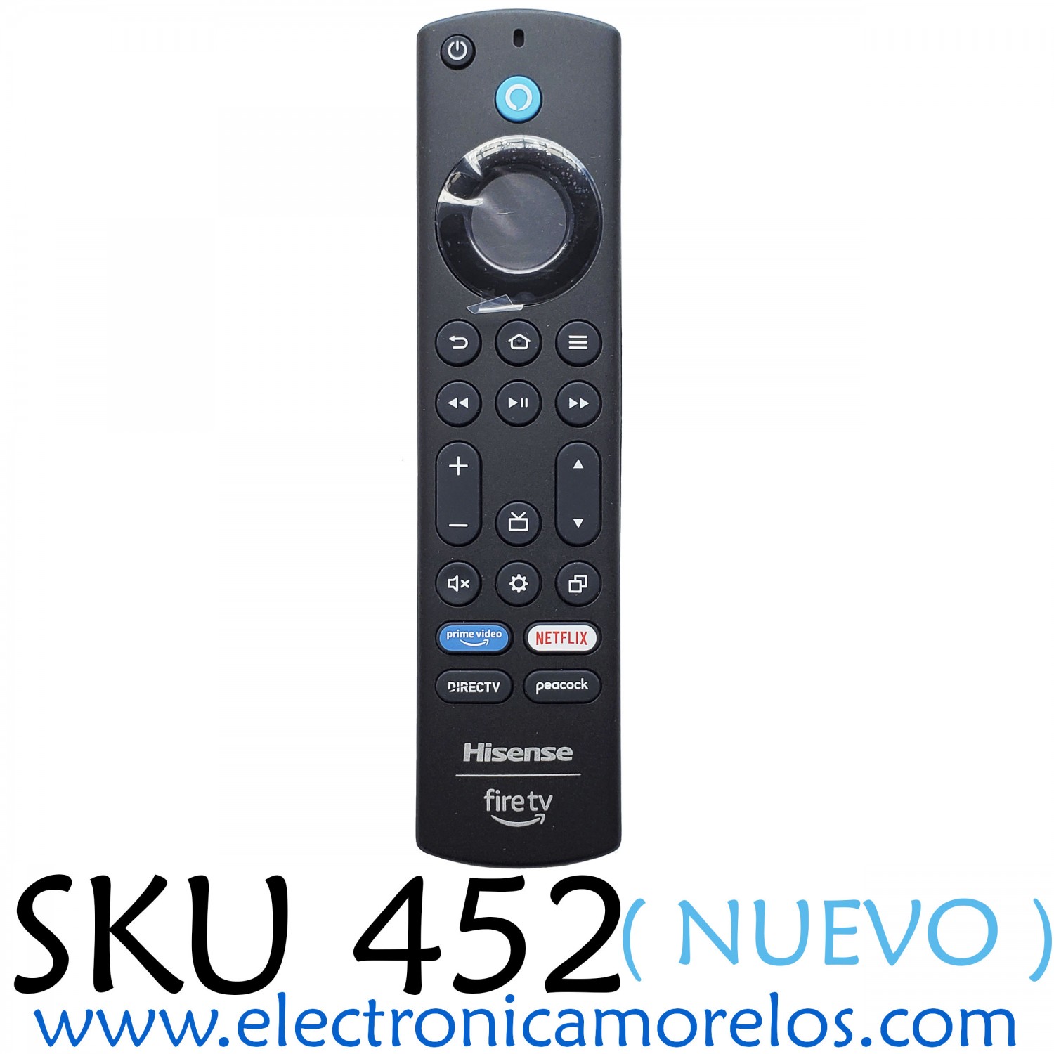 CONTROL PARA SMART TV HISENSE FIRE TV, CON COMANDO DE VOZ (ORIGINAL ...