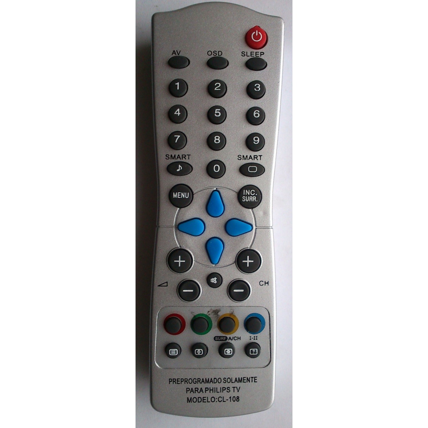 CONTROL REMOTO / PHILIPS CL-108CL-108 - PHILIPS