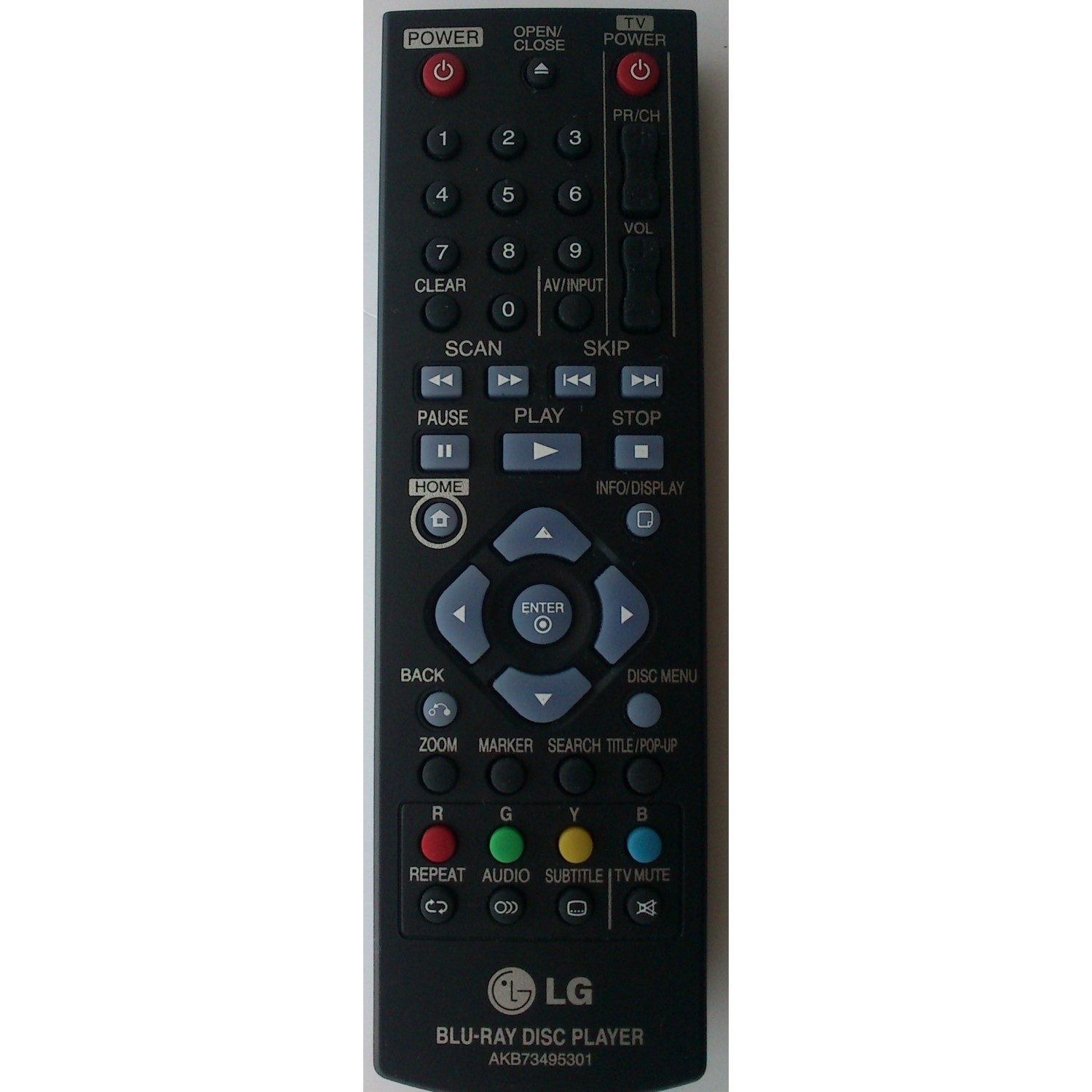 CONTROL REMOTO PARA BLUE RAY / LG AKB73495301 MODELO BD610AKB73495301 - LG