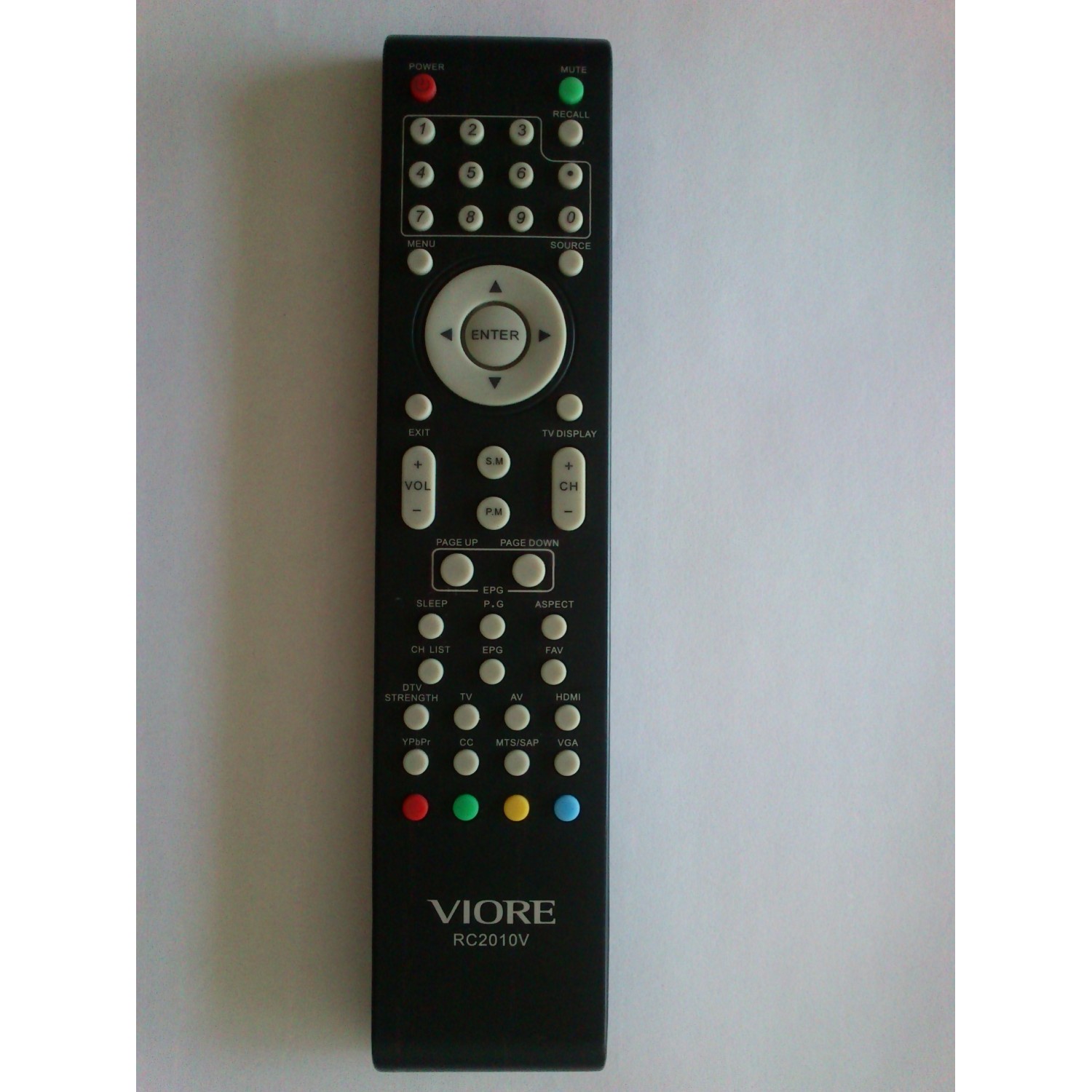 CONTROL REMOTO PARA TV LCD / VIORE RC2010V MODELO LC19VH54PBRC2010V - VIORE