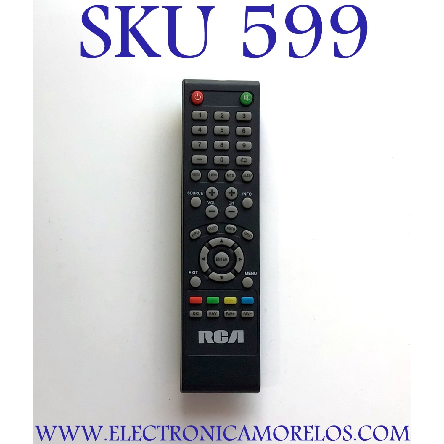 CONTROL REMOTO ORIGINAL PARA TV RCA