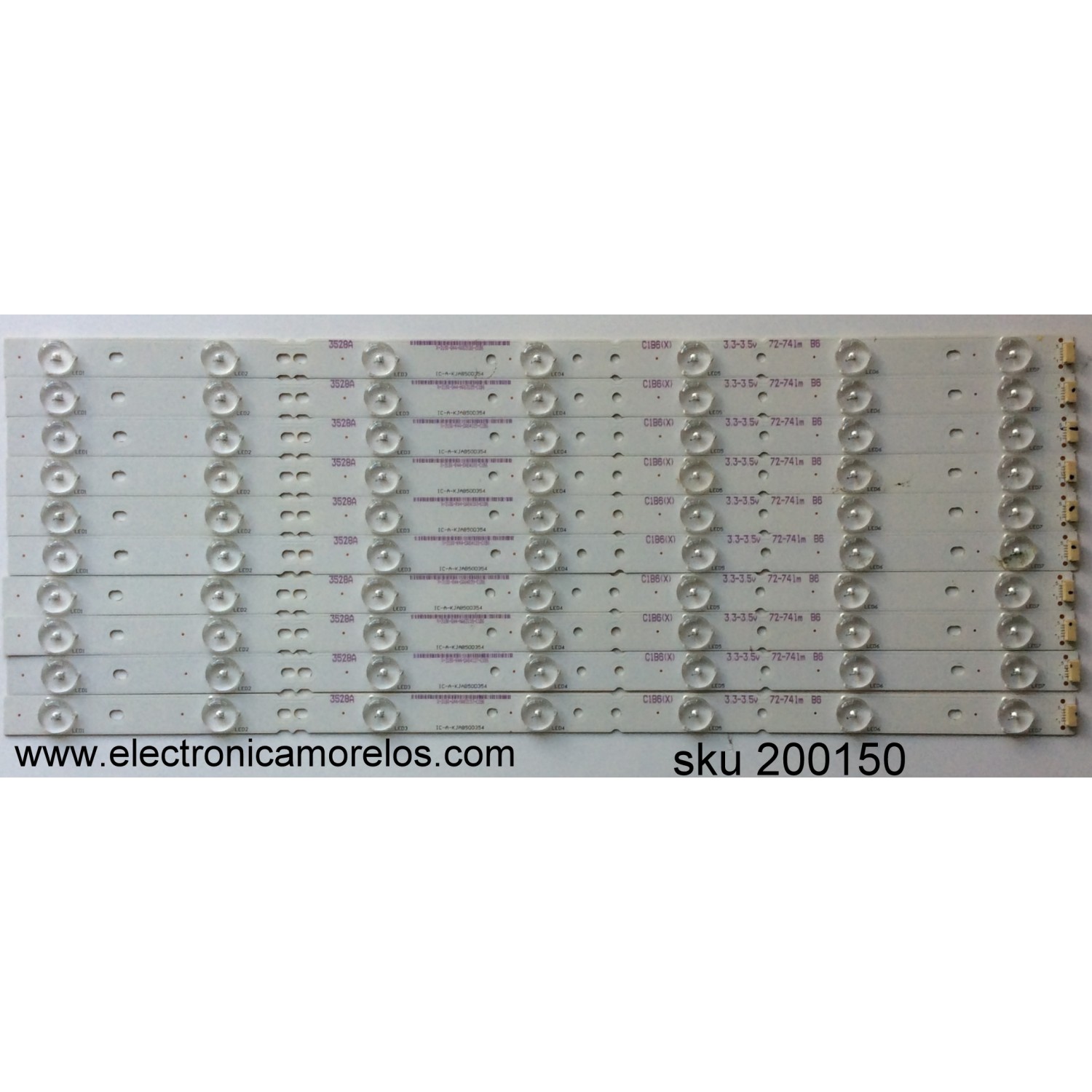 KIT DE LED PARA TV / CHI MEI V500HJ1-PE8 / 3528A / X-3180-R44-DA64129 ...
