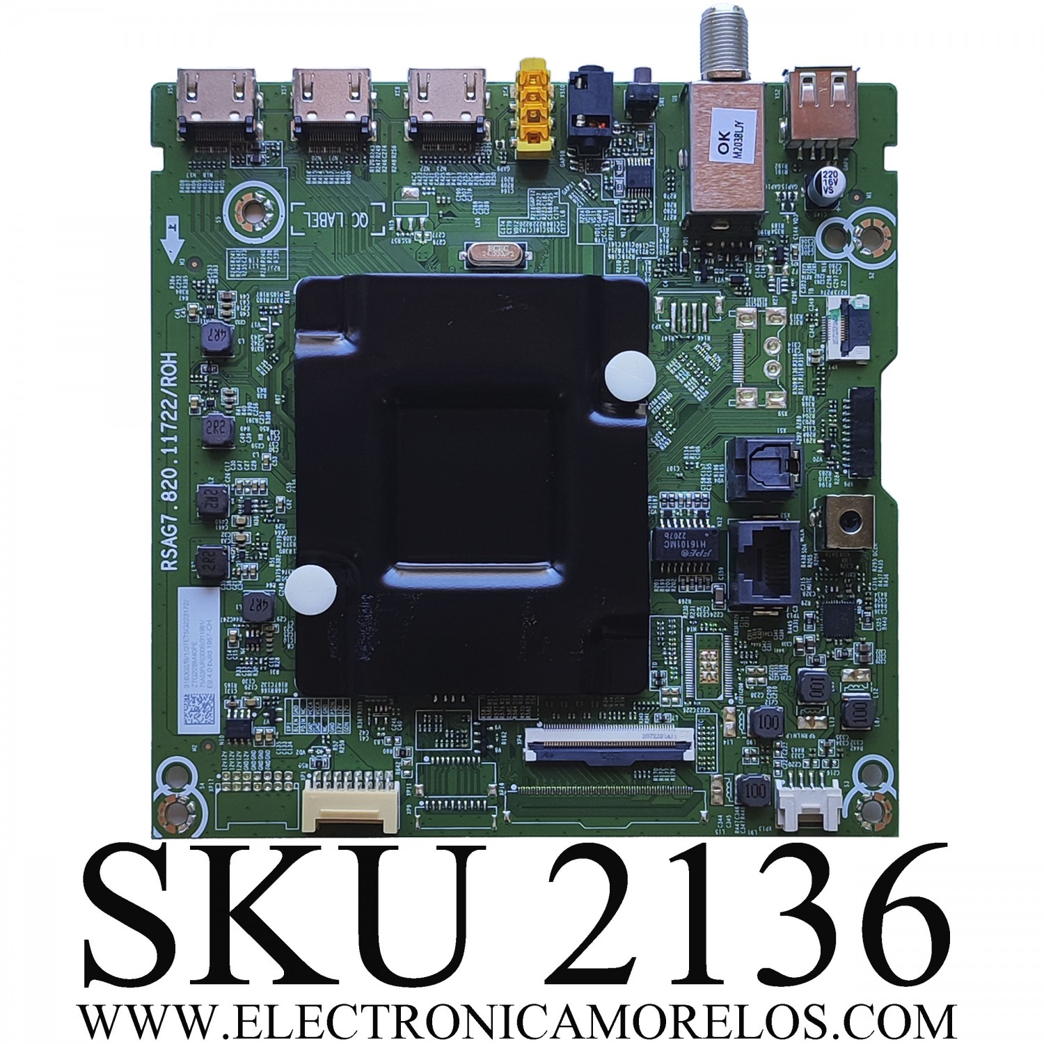 MAIN PARA TV HISENSE / NUMERO DE PARTE 316302 / RSAG7.820.11722/ROH ...