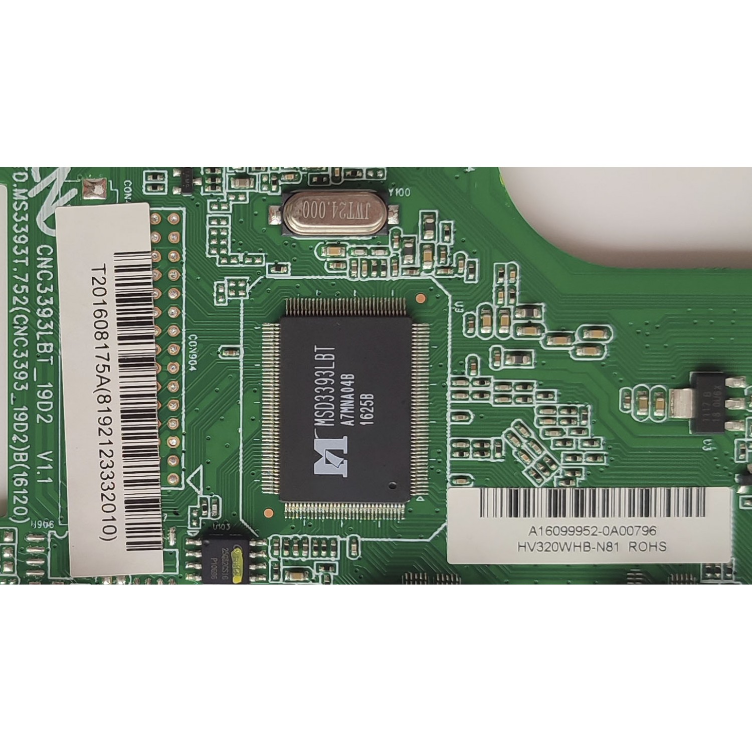 MAIN PARA TV COBIA / NUMERO DE PARTE T201608175A / TD.MS3393T.752 ...