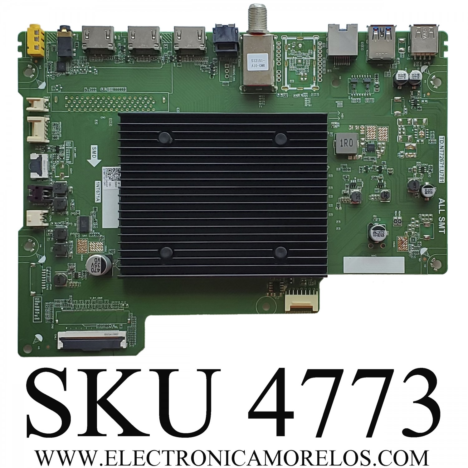 MAIN PARA TV HKPRO UHD SMART TV / NUMERO DE PARTE 02-MANT72671 / TD ...