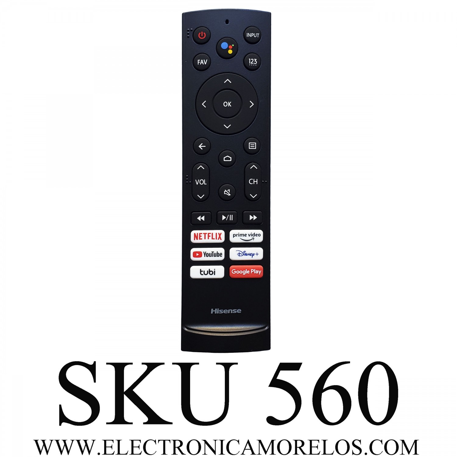 CONTROL ORIGINAL SMART HISENSE ( NUEVO ) COMANDO DE VOZ / ERF3B90H ...