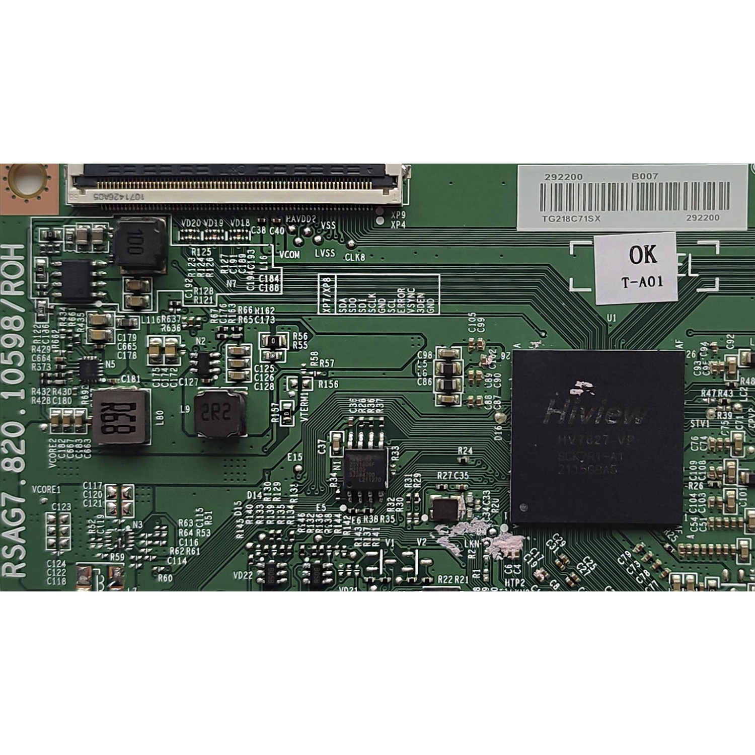 T-CON PARA TV TOSHIBA / NUMERO DE PARTE 292200 / RSAG7.820.10598/ROH ...