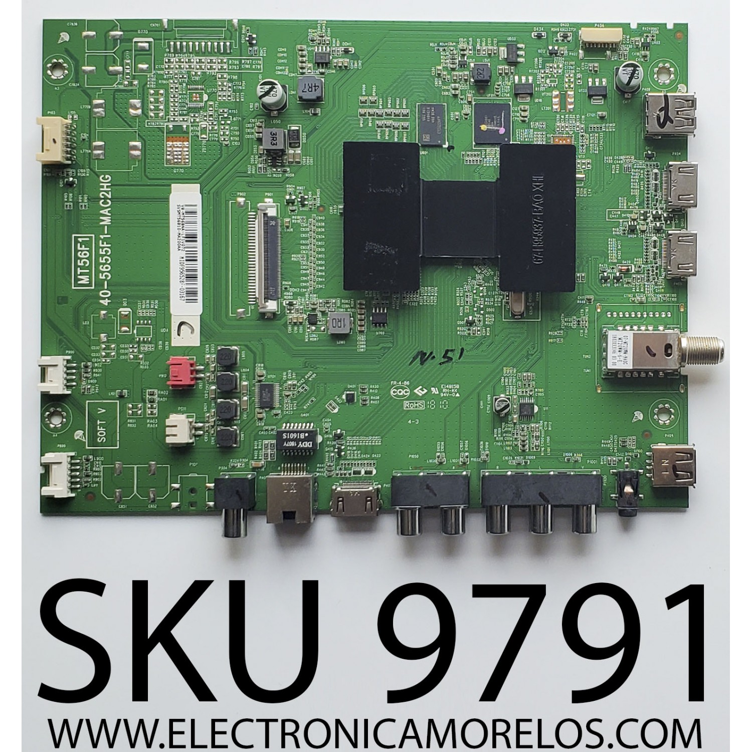 MAIN PARA TV HKPRO / NÚMERO DE PARTE SVSMT56B10-MA200AA / 40-5655F1 ...