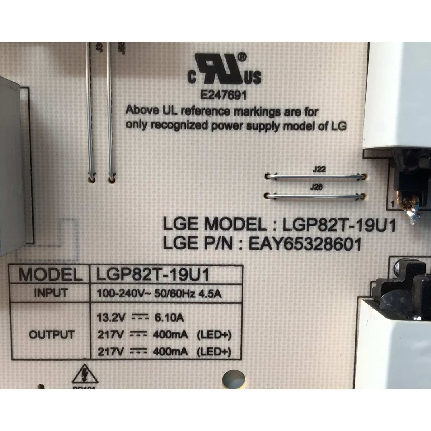KIT DE TARJETAS PARA TV LG / MAIN EBT66509301 / EAX69120303(1.1 ...