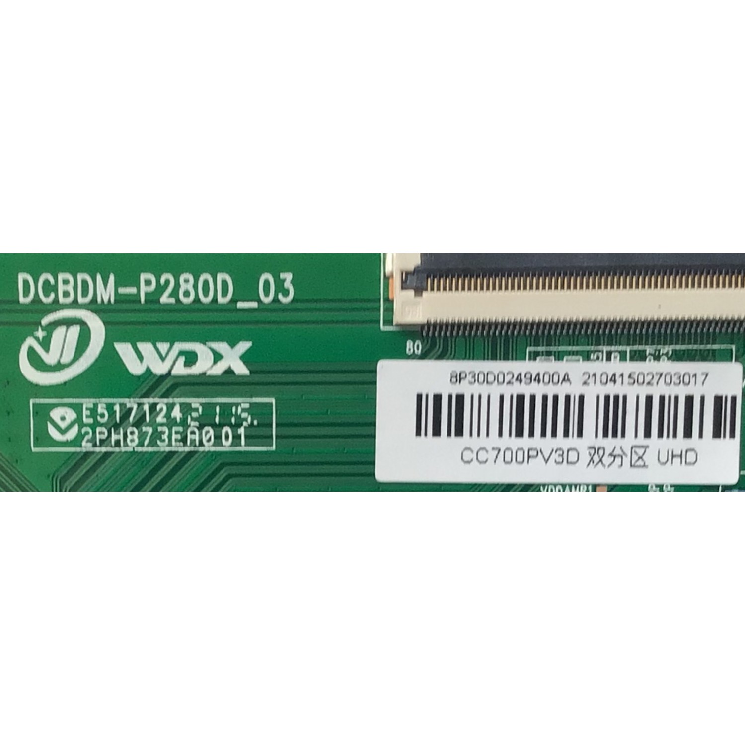 T-CON PARA TV RCA / NUMERO DE PARTE CC700PV3D / DCBDM-P280D_03 ...