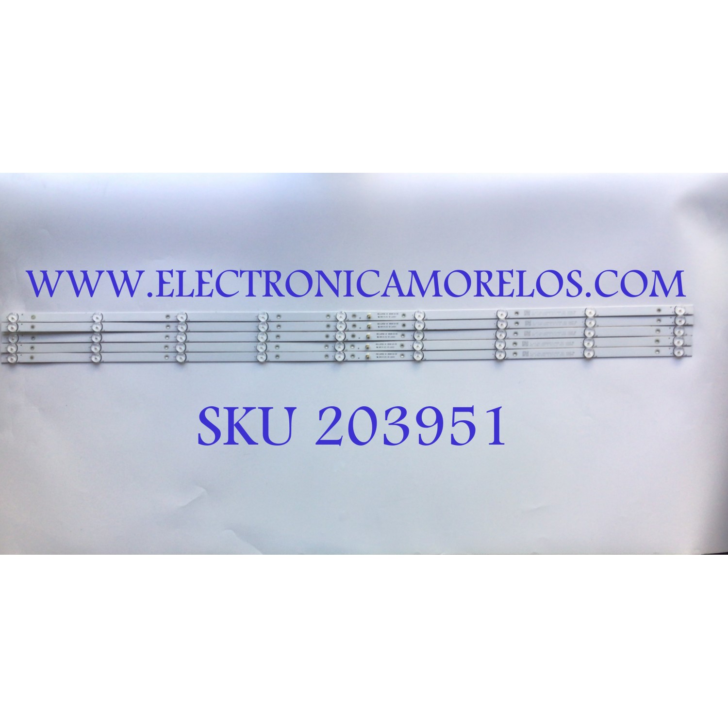 KIT DE LED'S PARA TV SCEPTRE (5 PIEZAS) / NUMERO DE PARTE MS-L3702 V1 ...