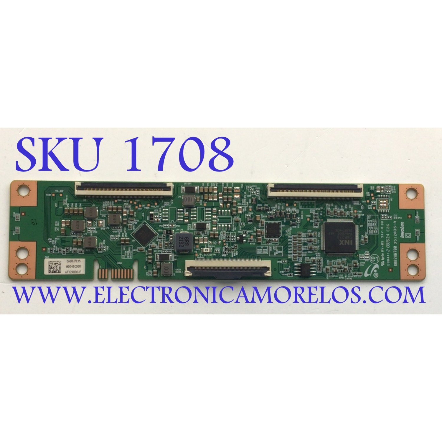 T-CON PARA TV PHILIPS / WESTINGHOUSE / VIZIO / NUMERO DE PARTE ...