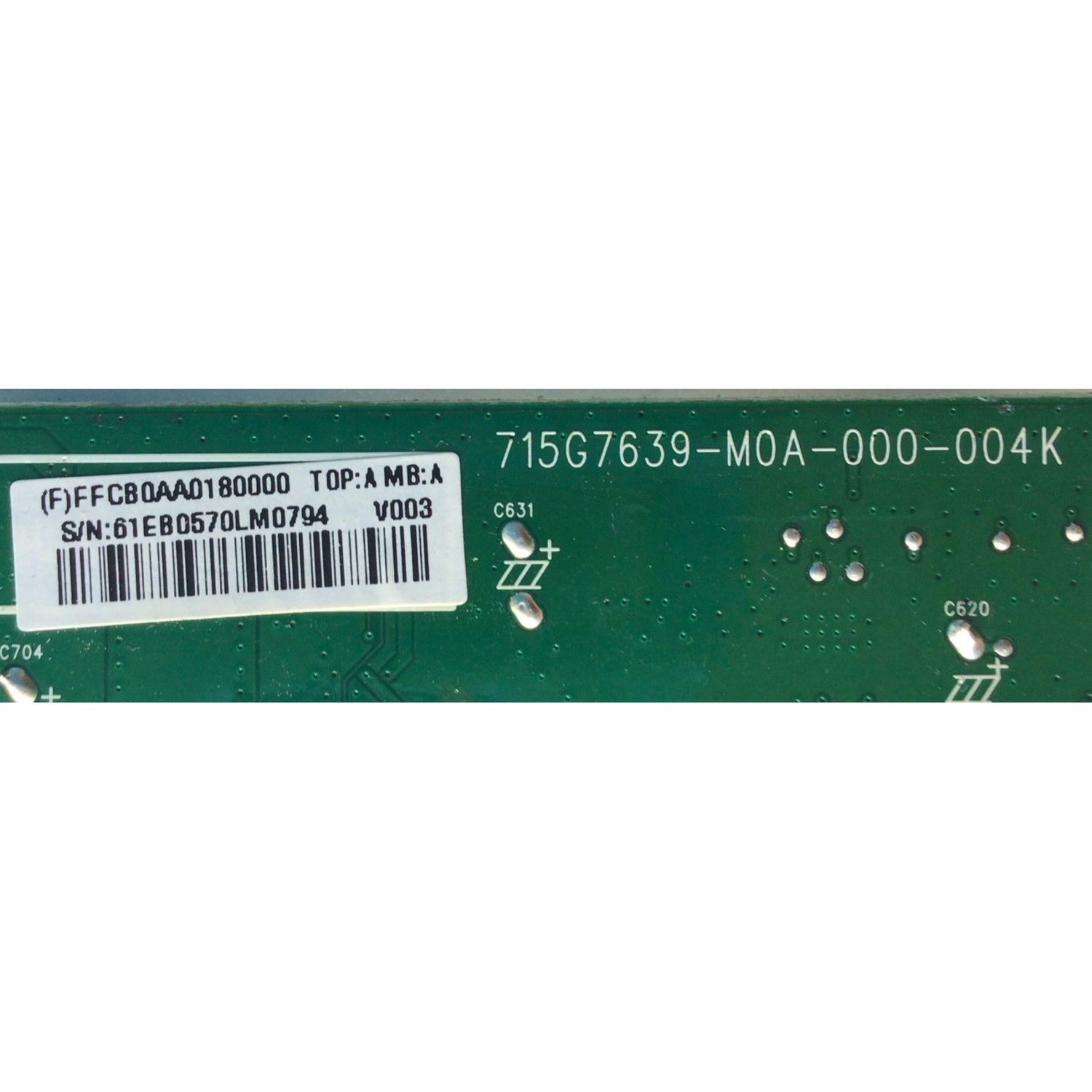 MAIN PARA MONITOR AOC / NUMERO DE PARTE FFCB0AA0180000 / 715G7639-M0A ...