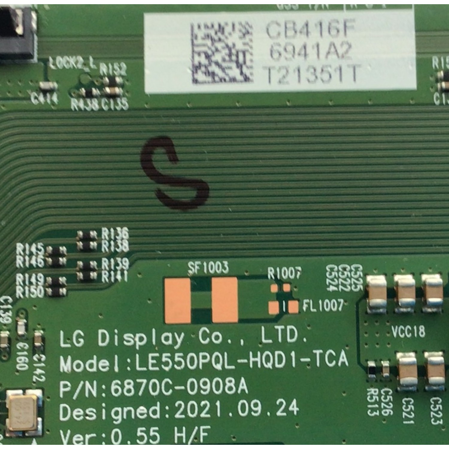 T-CON PARA TV LG / NUMERO DE PARTE 6871L-6941A / 6870C-0908A / 6941A ...