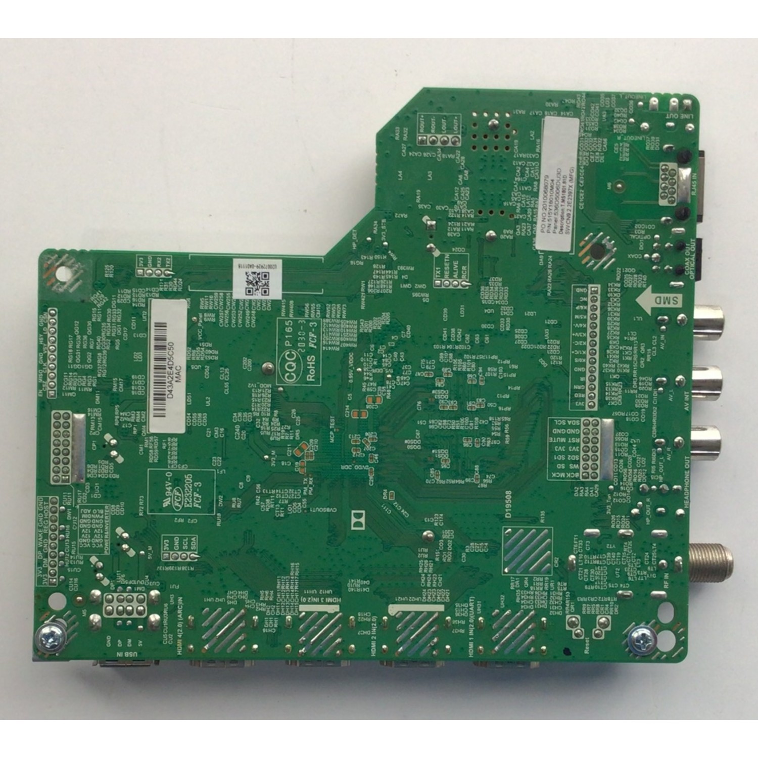 MAIN PARA TV JVC ORIGINAL 4K UHD HDR ROKU TV/ NUMERO DE PARTE ...