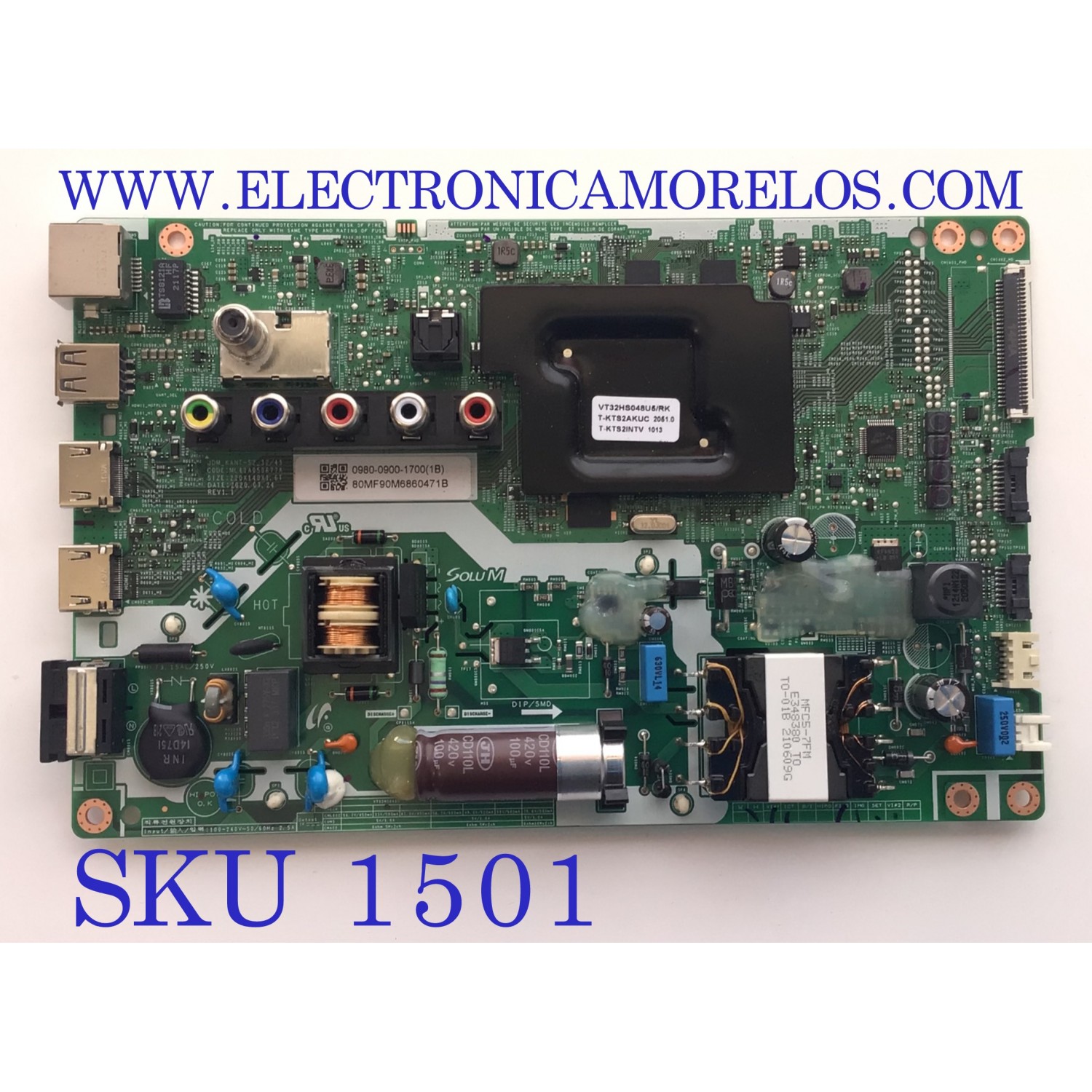 MAIN FUENTE PARA TV SAMSUNG / NUMERO DE PARTE 0980-0900-1700 ...
