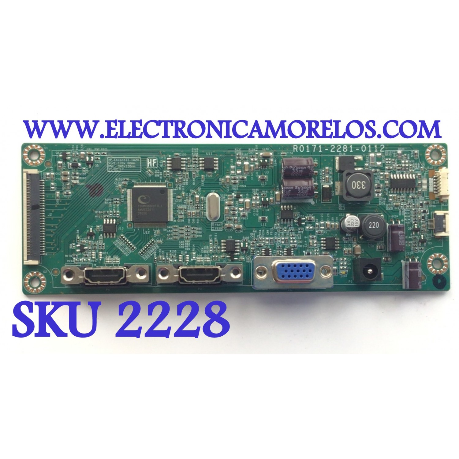 MAIN PARA MONITOR HP / NUMERO DE PARTE 352719620150 / R0171-2281-0112 ...