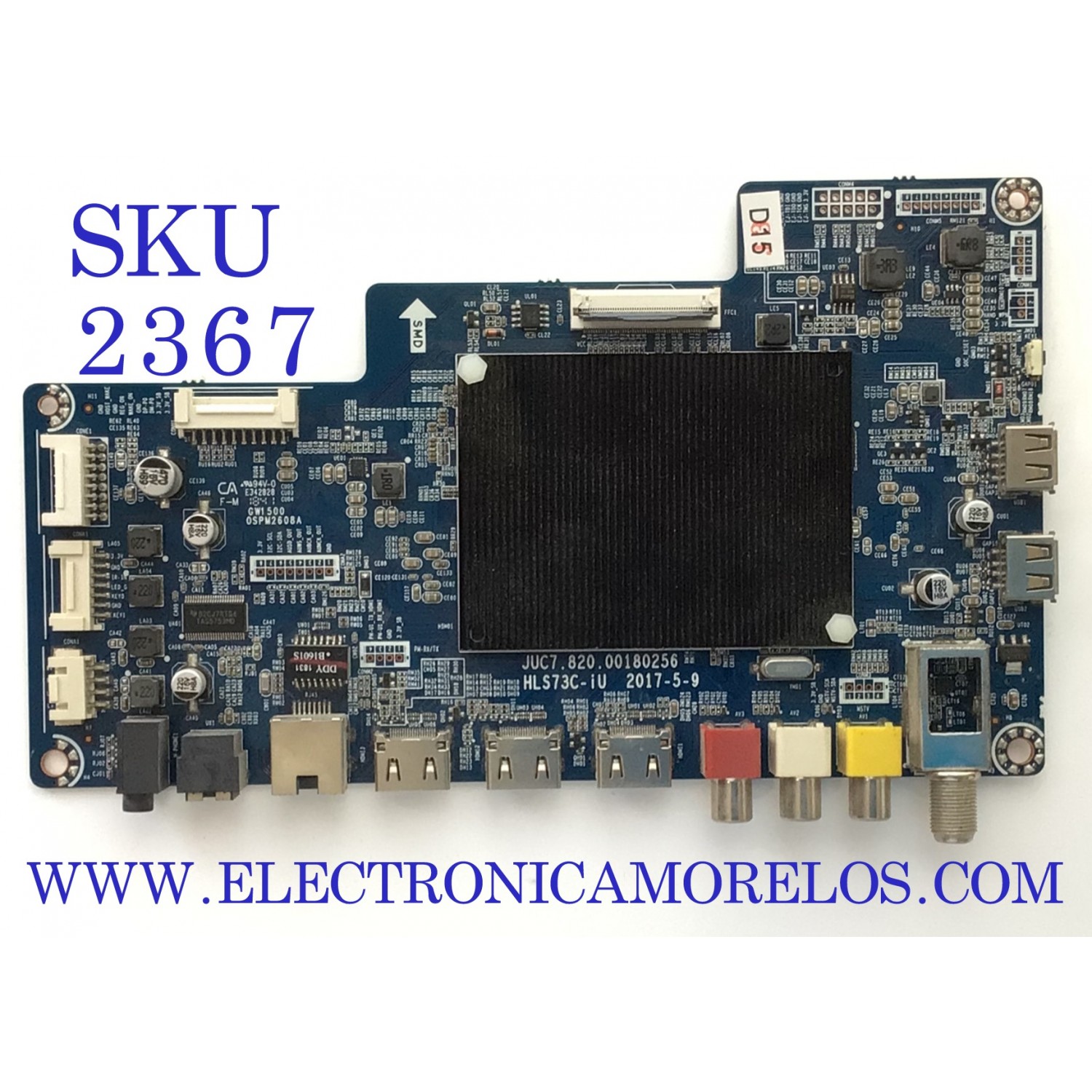 MAIN PARA TV ELEMENT / NUMERO DE PARTE 999U8AY / JUC7.820.00180256 ...