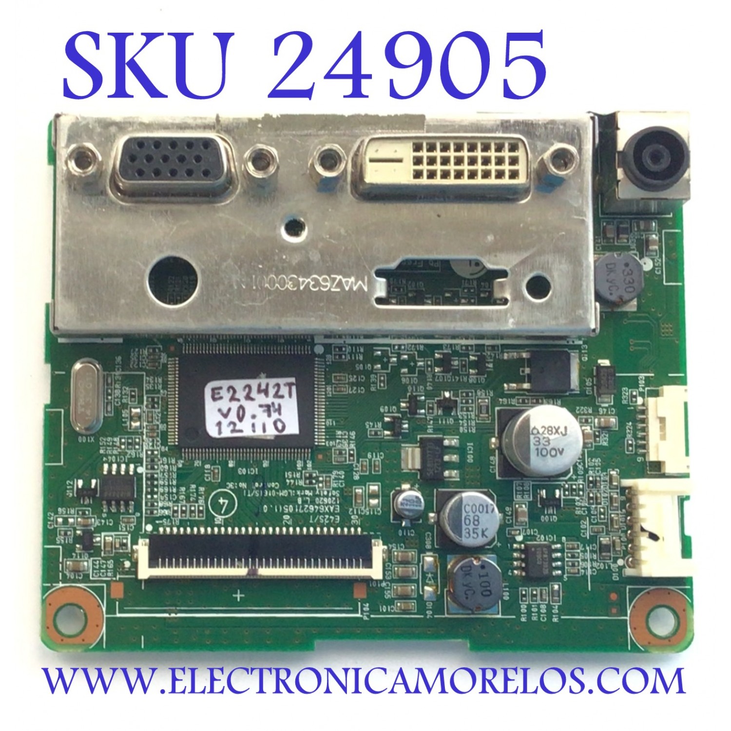 MAIN PARA MONITOR LG / NUMERO DE PARTE E2242T / E227809 B / NUMERO DE ...