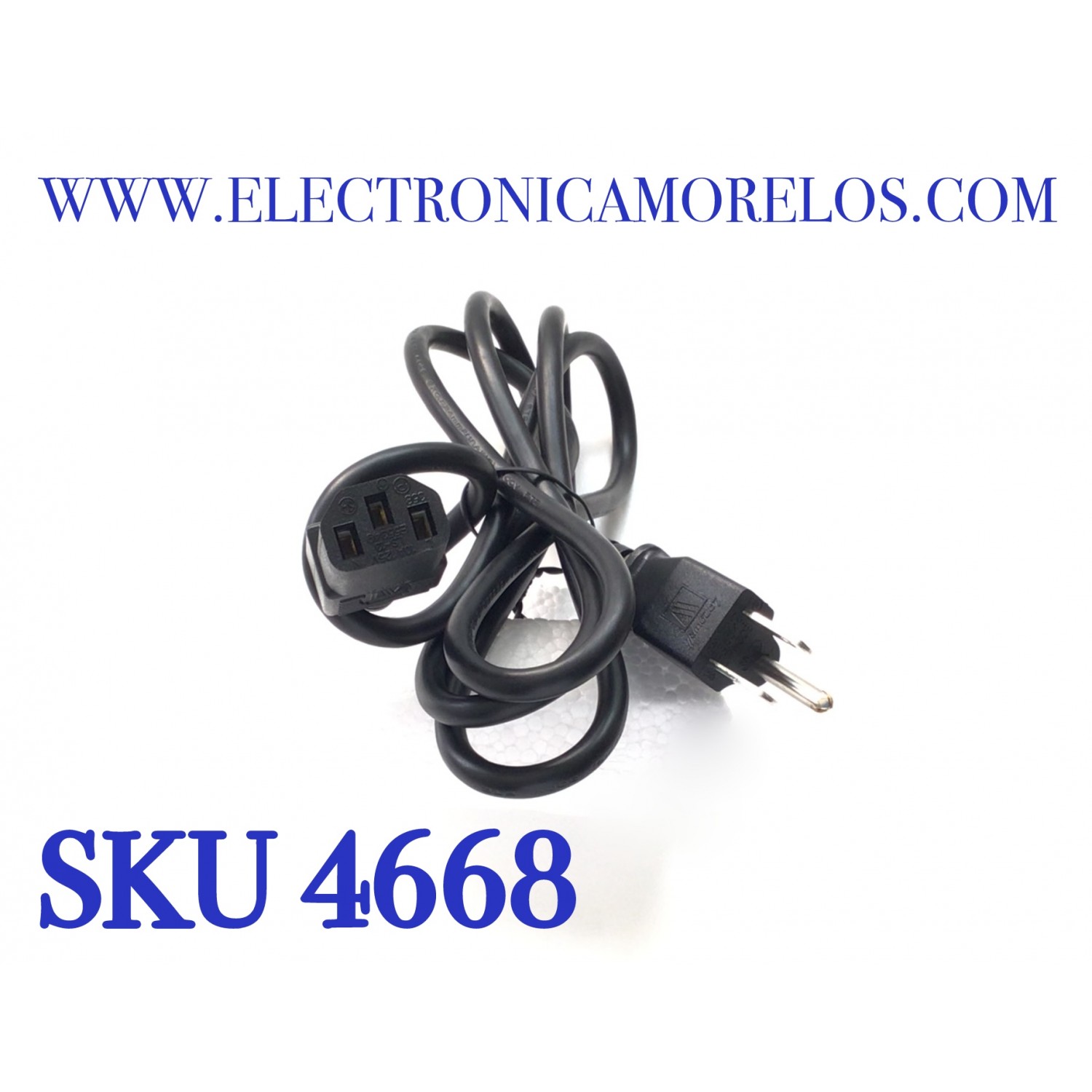 CABLE DE DE TRES PUNTAS PARA MONITOR Y TV. LG. CABLE ORIGINAL LG ...