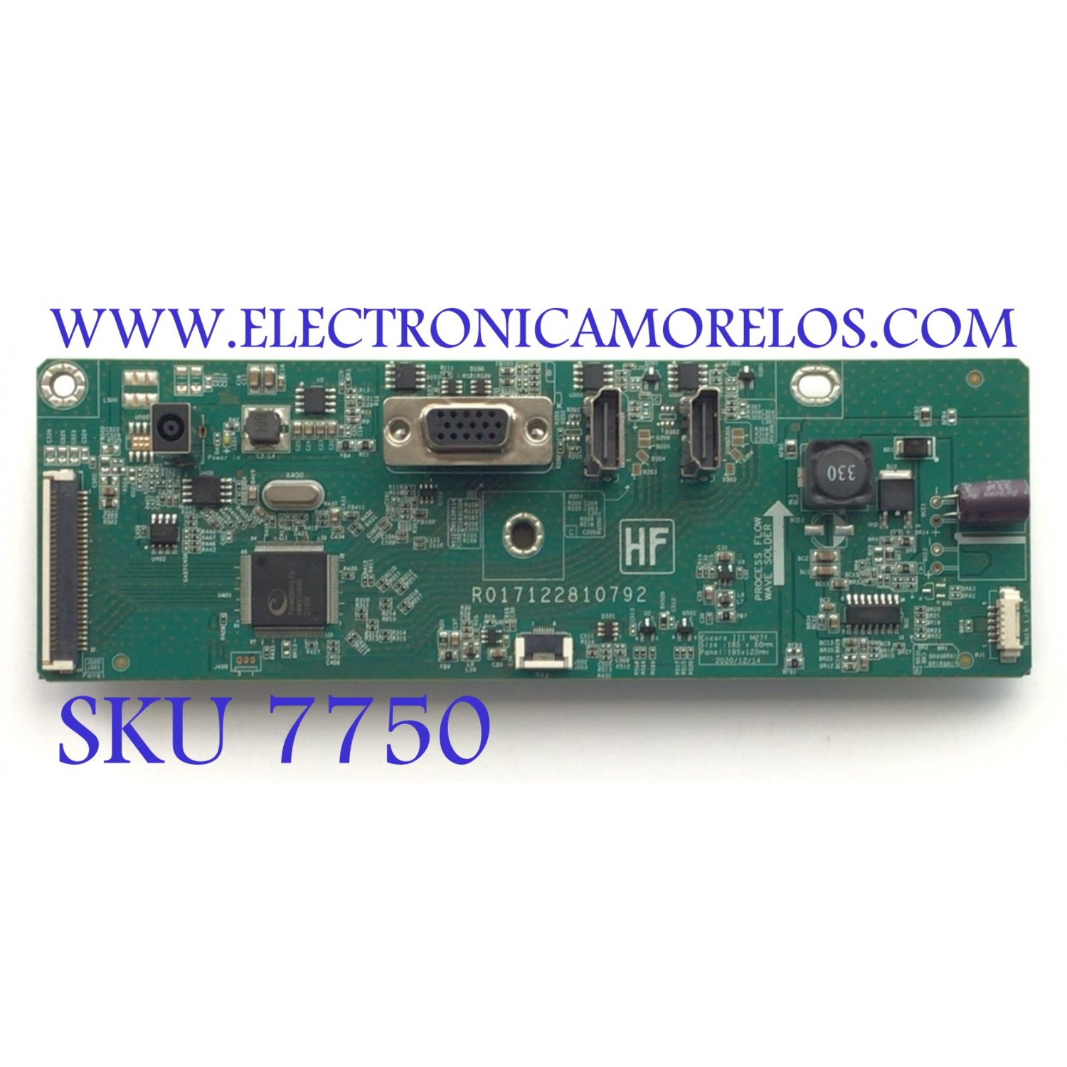 MAIN PARA MONITOR HP ORIGINAL / NUMERO DE PARTE R3527-2592-0150 ...