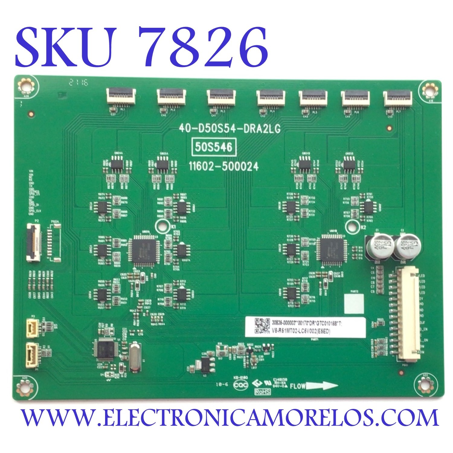 LED DRIVER PARA TV TCL QLED / NUMERO DE PARTE 30835-000003 / 40-D50S54 ...