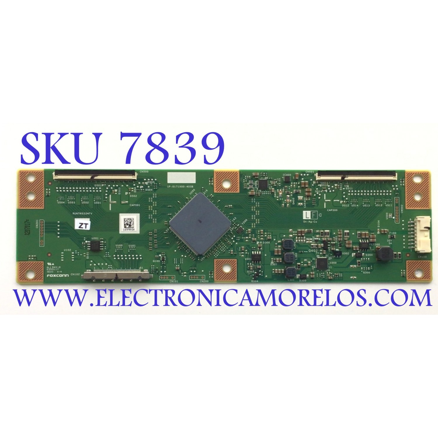 T-CON PARA TV SHARP / NUMERO DE PARTE RUNTK0334FVZT / 1P-0171X00-40SB ...