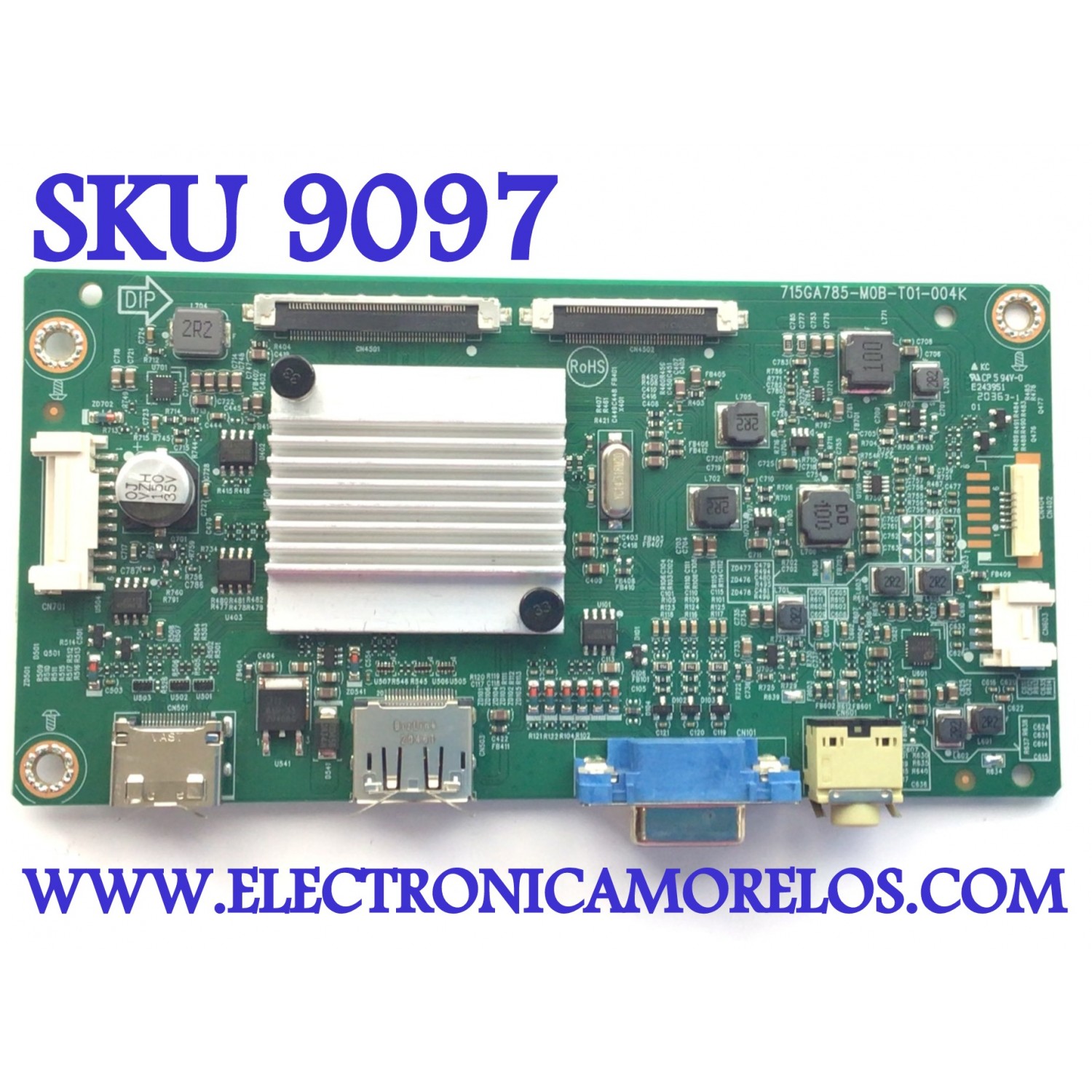 MAIN PARA MONITOR ASUS / NUMERO DE PARTE GQKCB0U104 / 715GA785-M0B-T01 ...