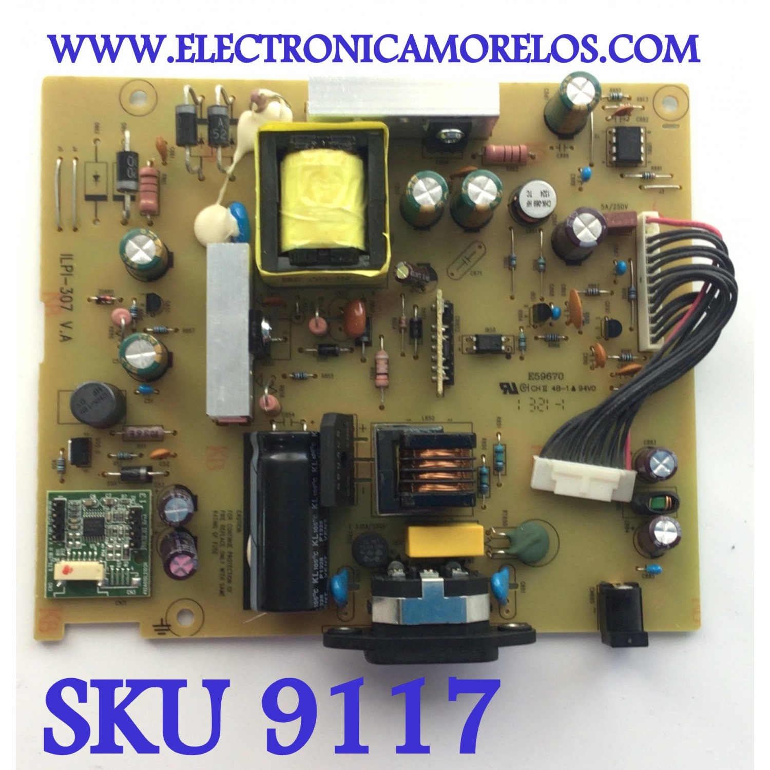 FUENTE PARA MONITOR DELL / NUMERO DE PARTE 790Q1400500H / ILPI-307 ...